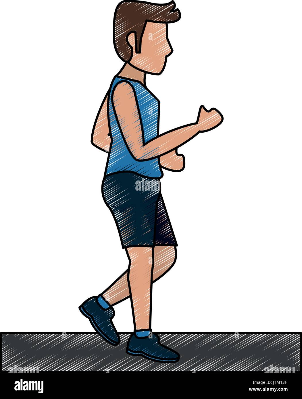 running man vector illustration Stock Vector Image & Art - Alamy