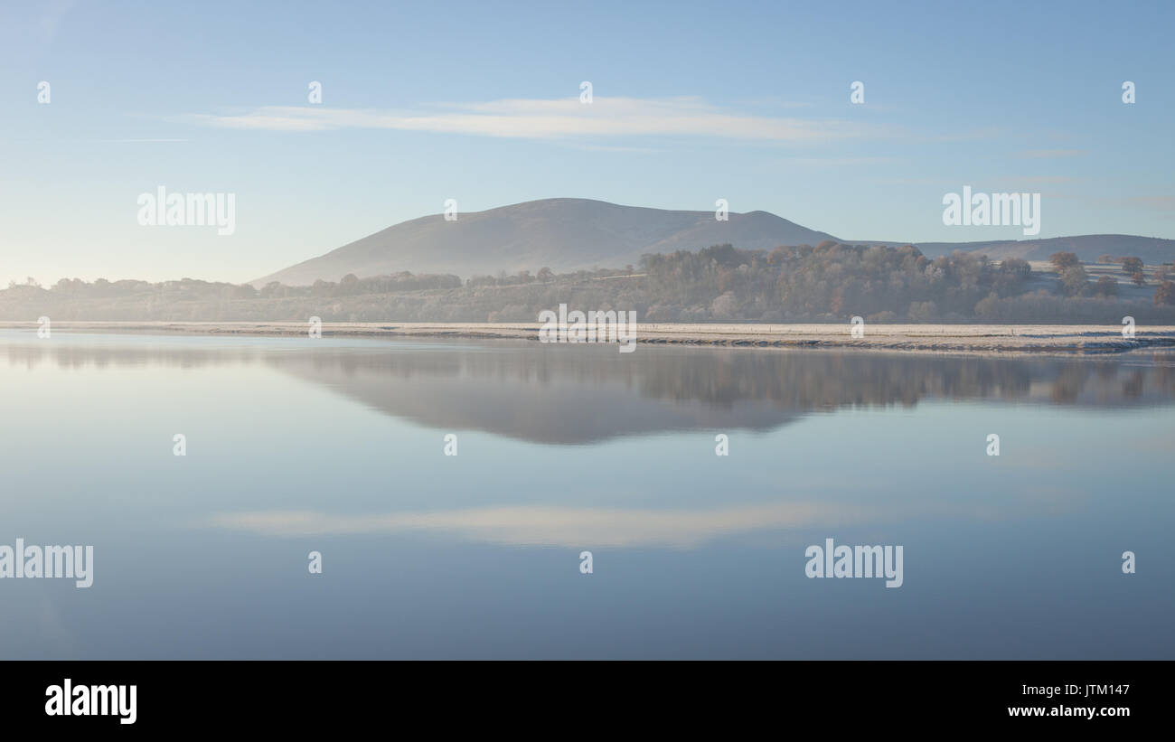 View from the village of Glencaple across the River Nith, with Criffel ...