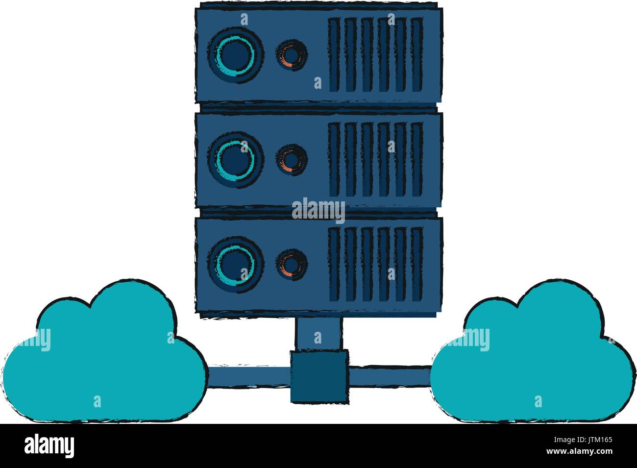 server vector illustration Stock Vector Image & Art - Alamy