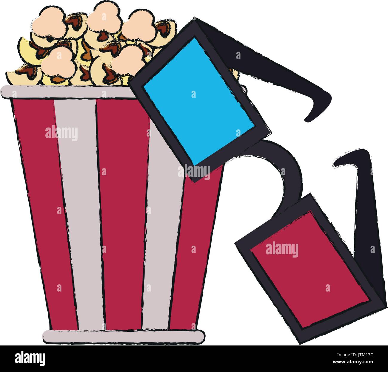 popcorn vector illustration Stock Vector Image & Art - Alamy