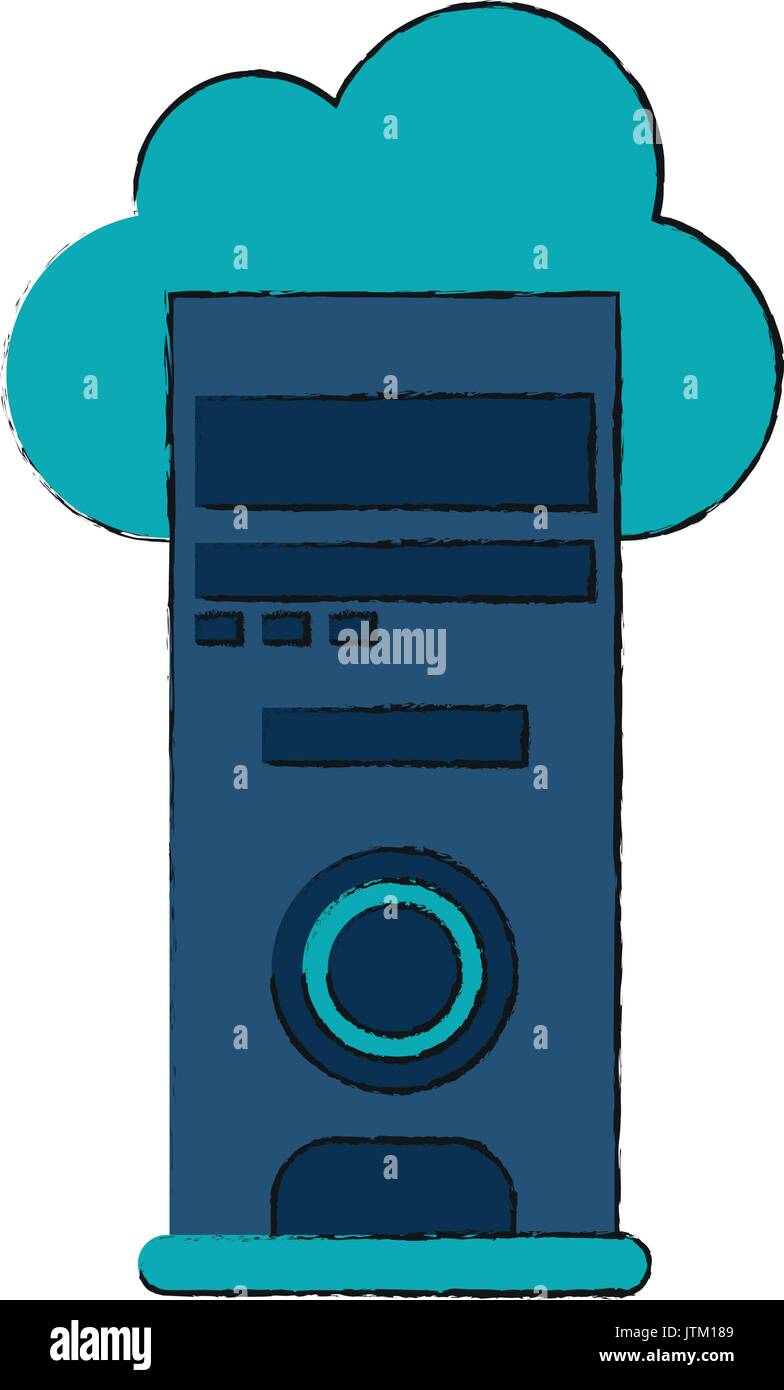 cloud server vector illustration Stock Vector Image & Art - Alamy