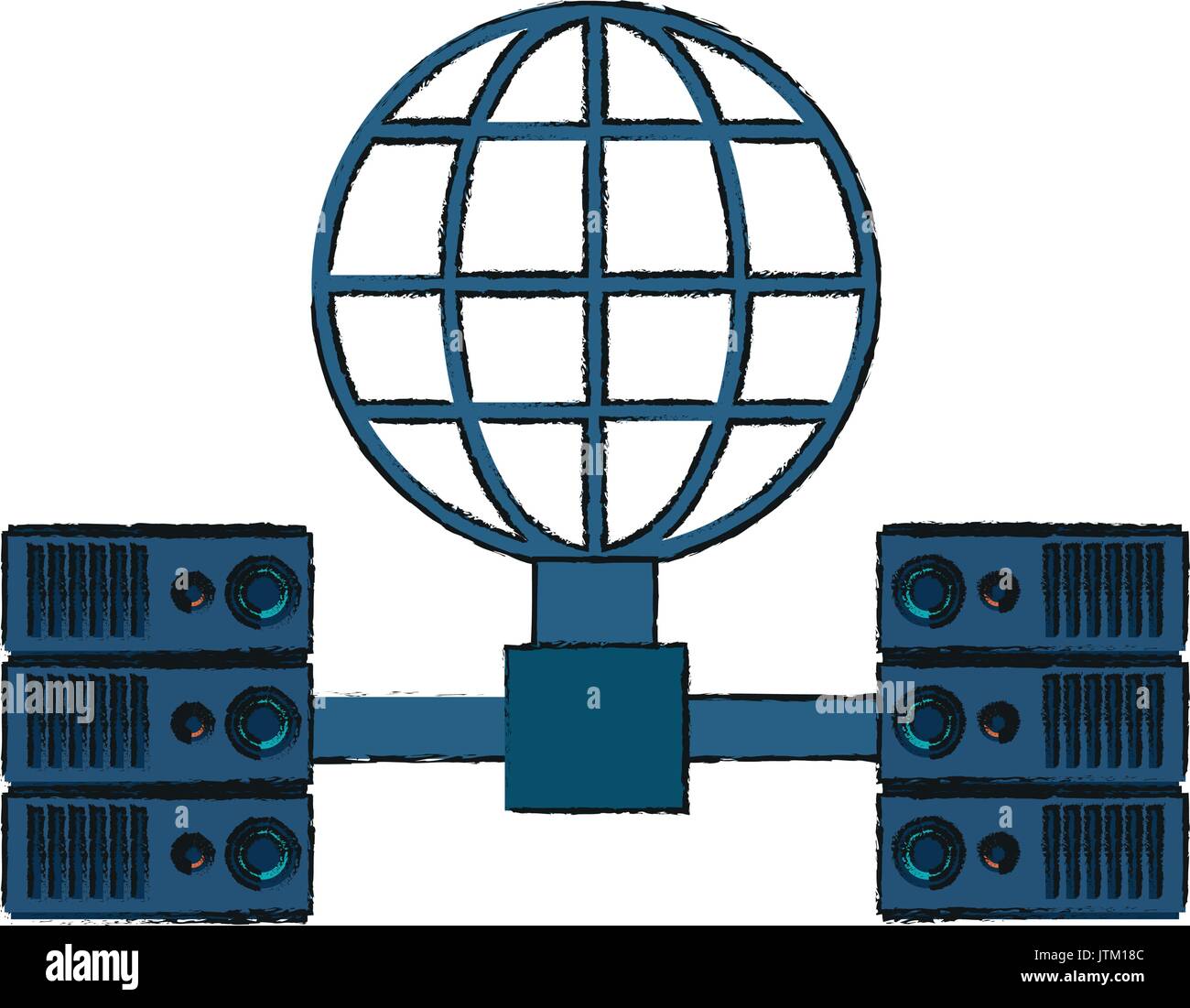 server vector illustration Stock Vector Image & Art - Alamy