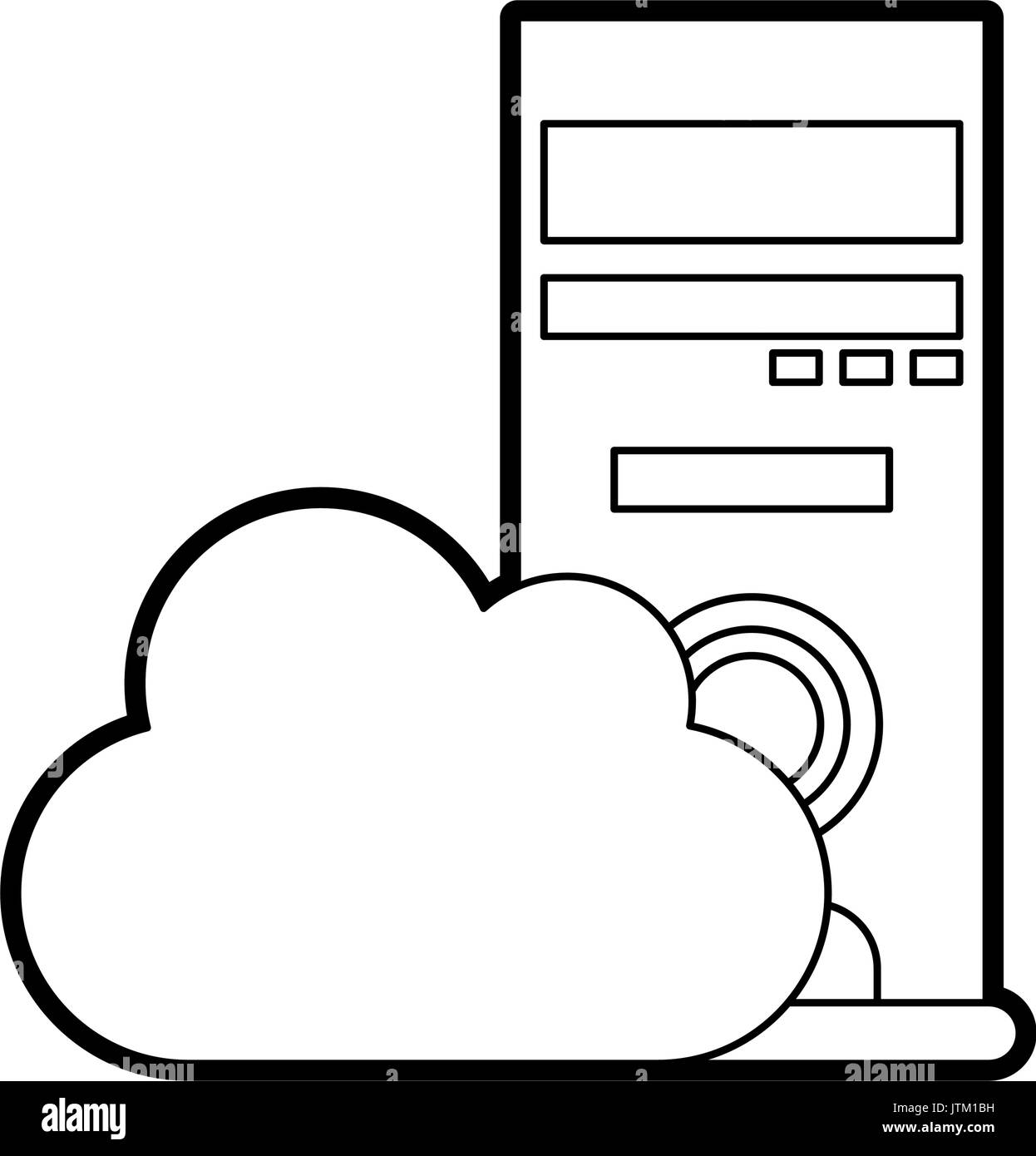 cloud storage vector illustration Stock Vector Image & Art - Alamy