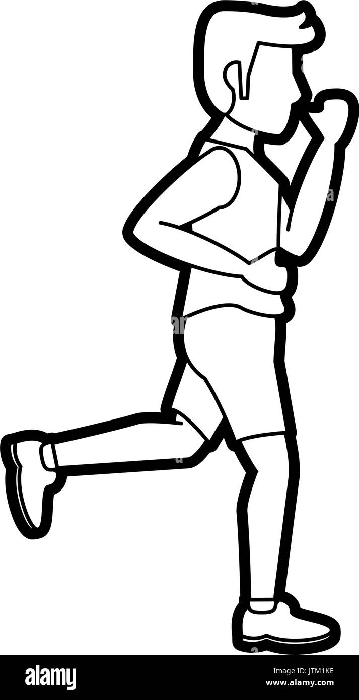 running vector illustration Stock Vector Image & Art - Alamy