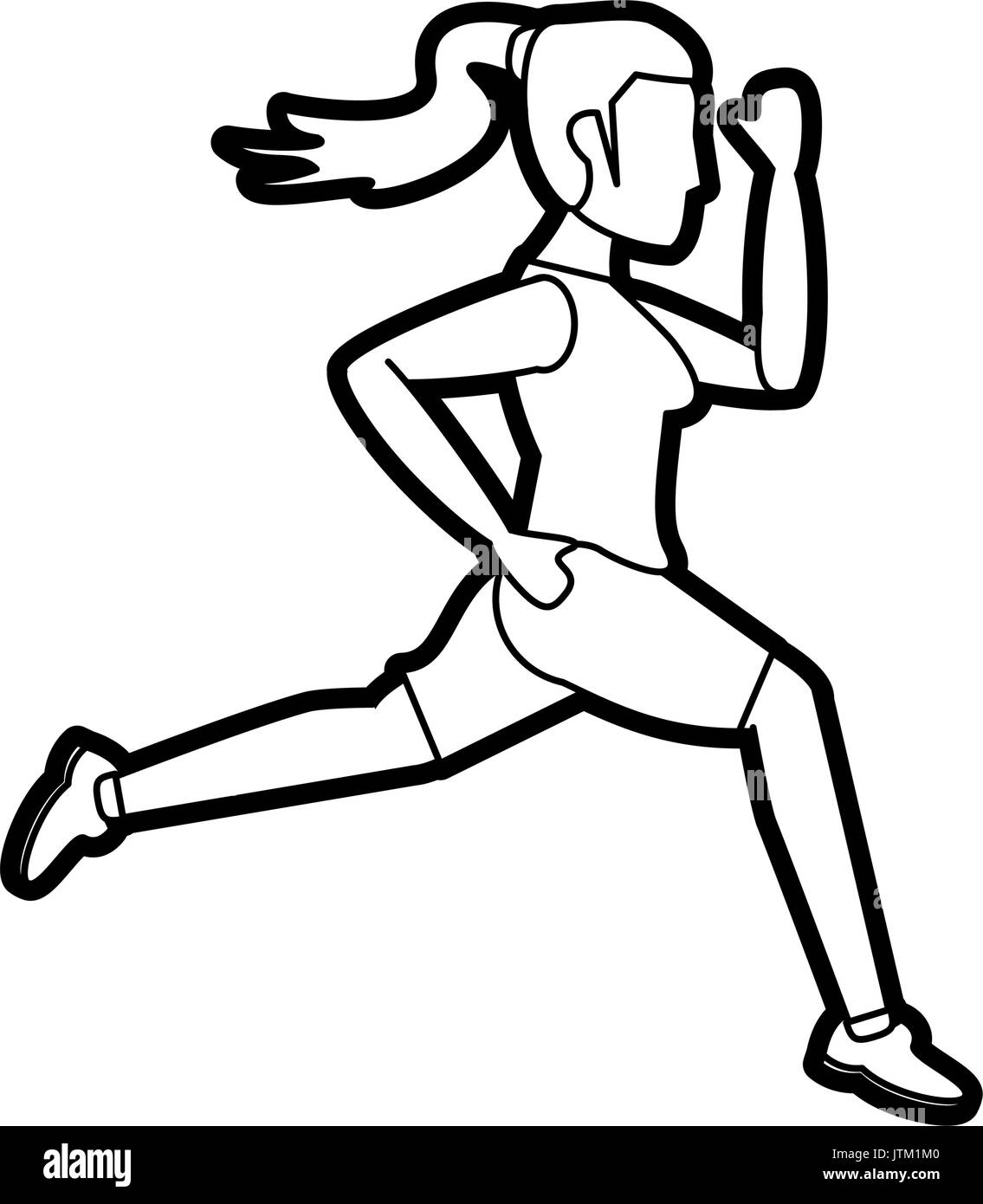 running vector illustration Stock Vector Image & Art - Alamy