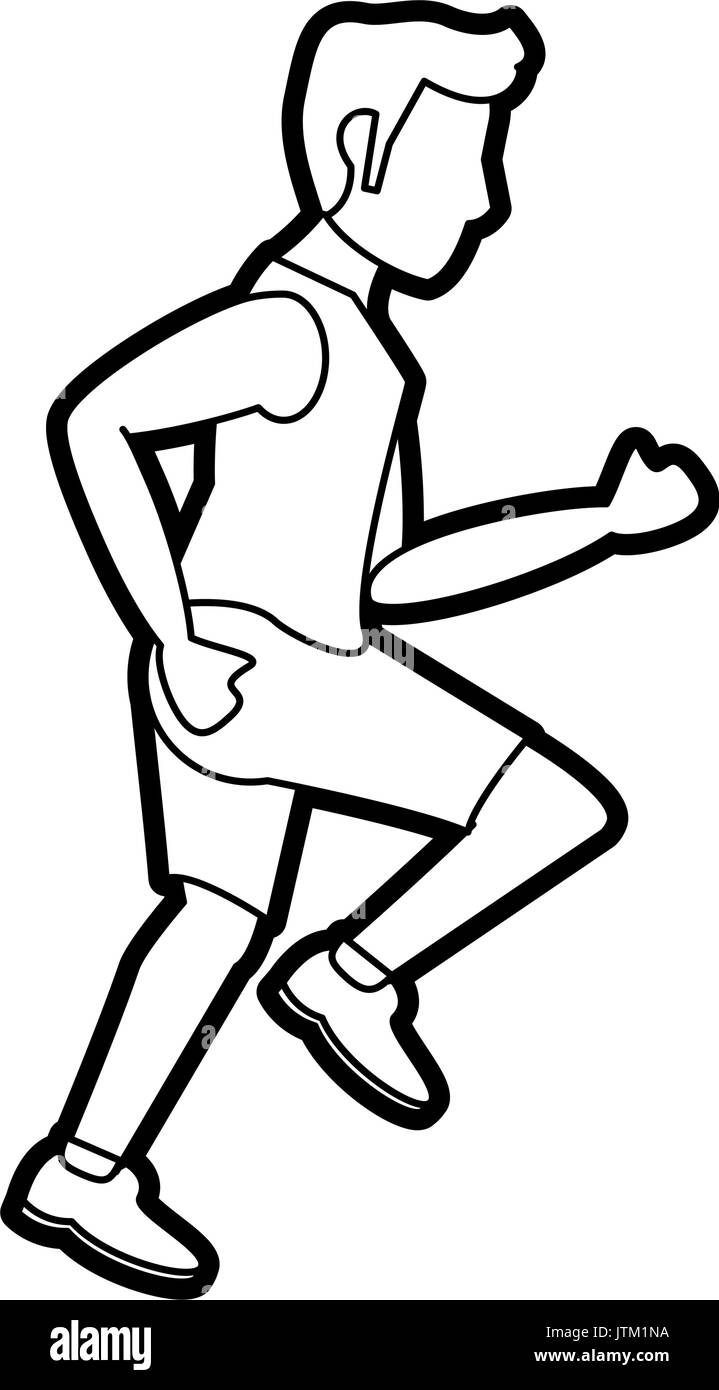 running vector illustration Stock Vector Image & Art - Alamy