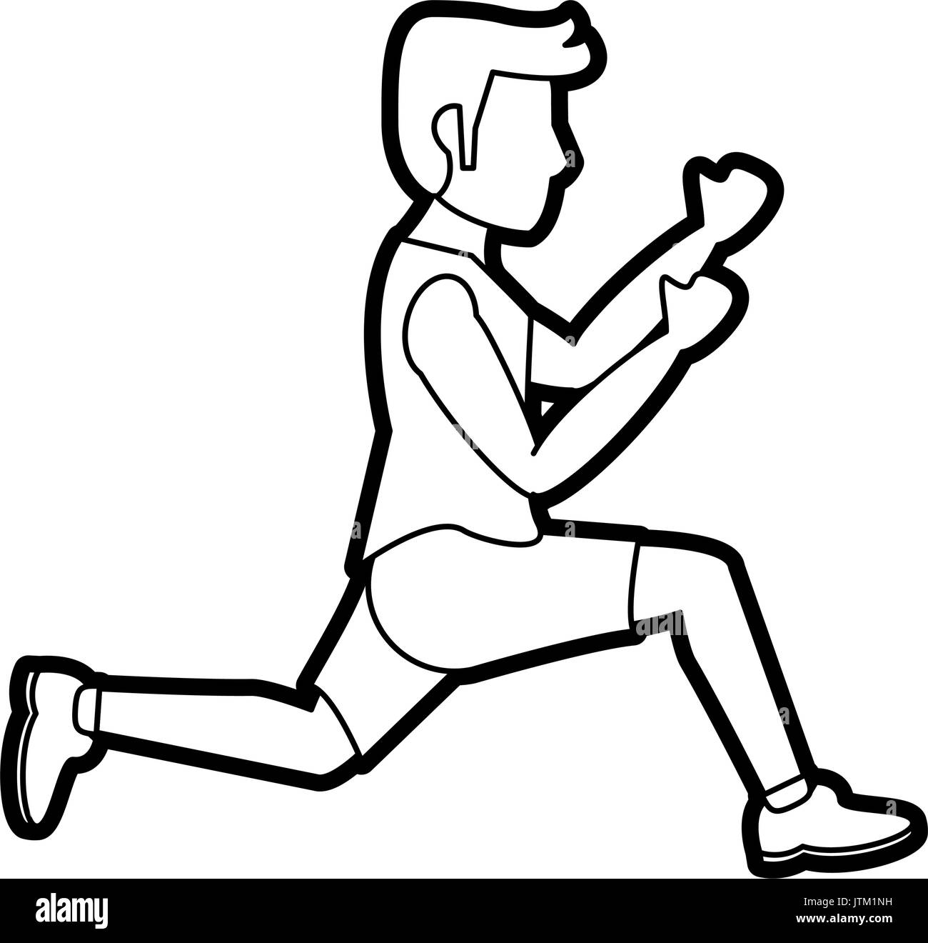 running vector illustration Stock Vector Image & Art - Alamy