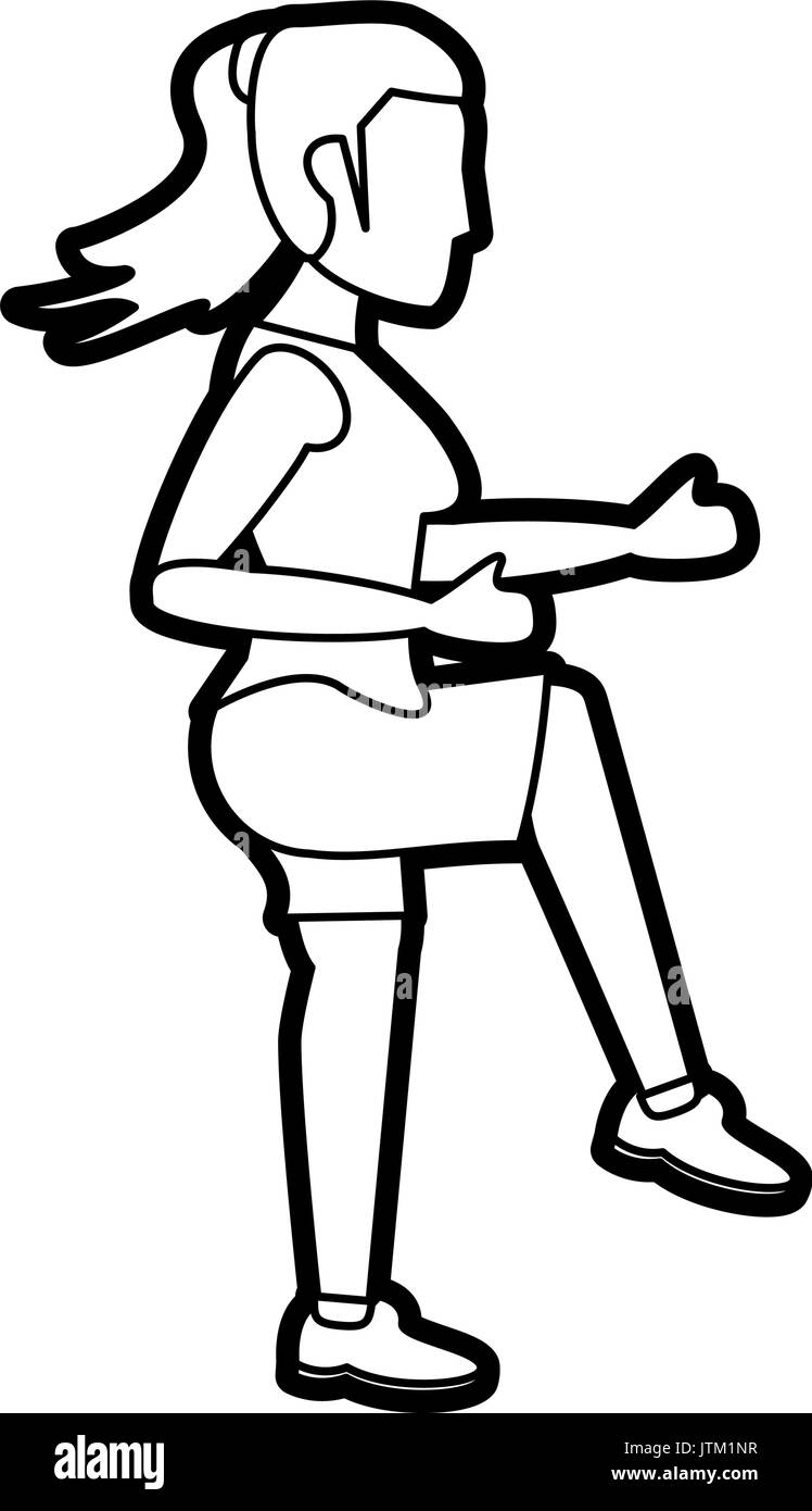 running vector illustration Stock Vector Image & Art - Alamy
