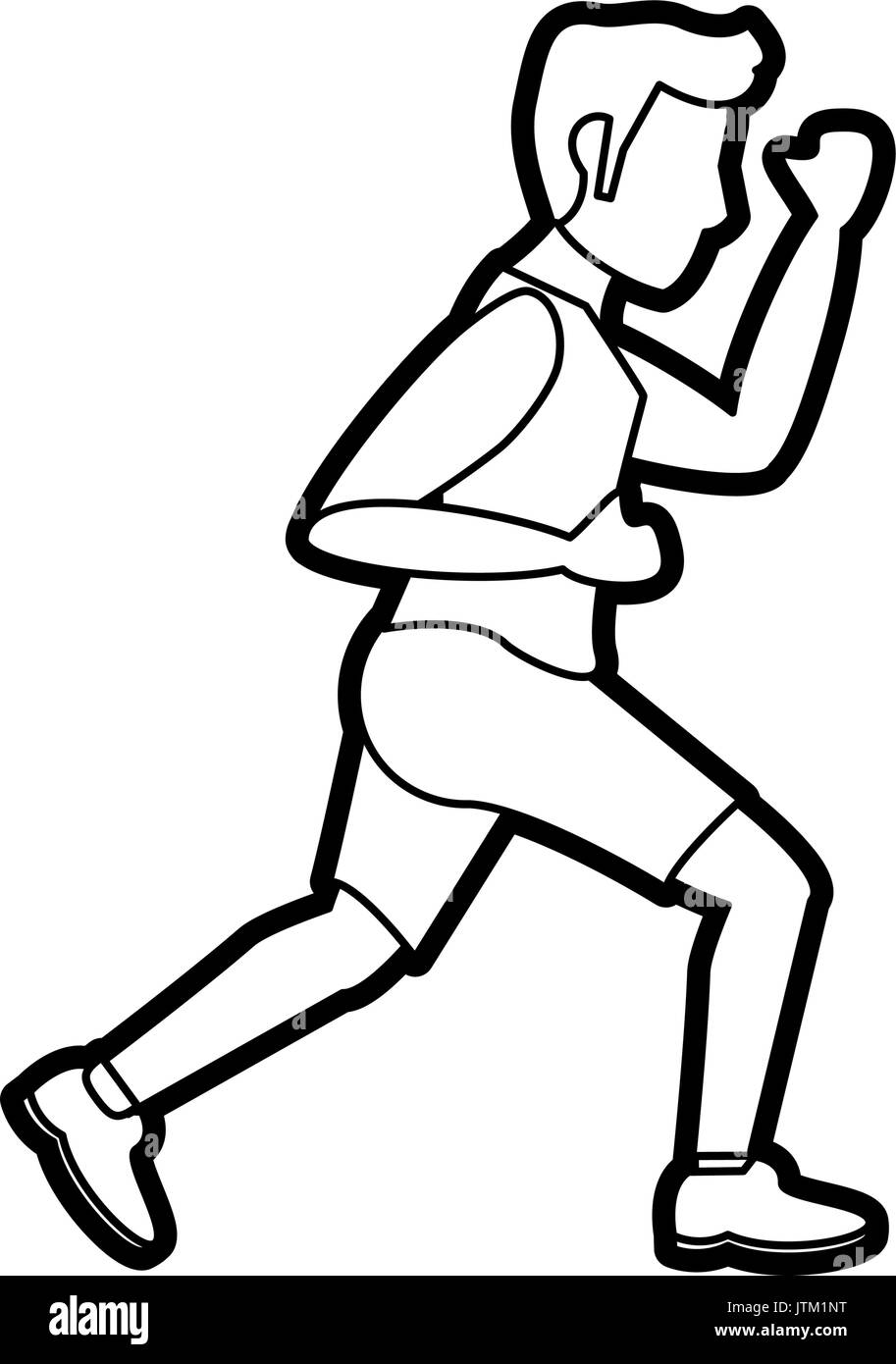 running vector illustration Stock Vector Image & Art - Alamy