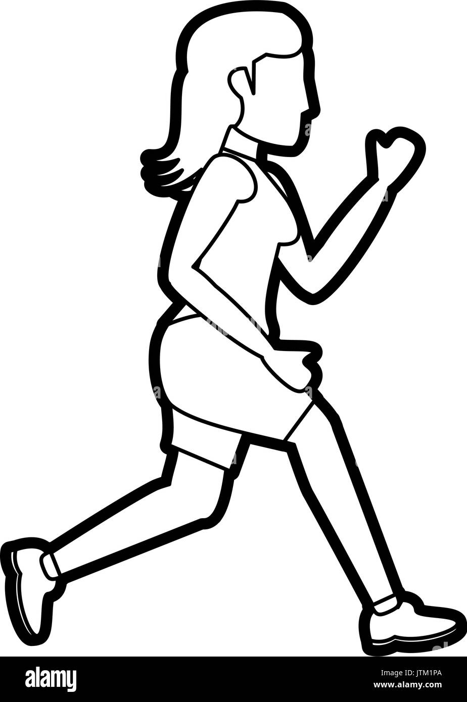 running vector illustration Stock Vector Image & Art - Alamy