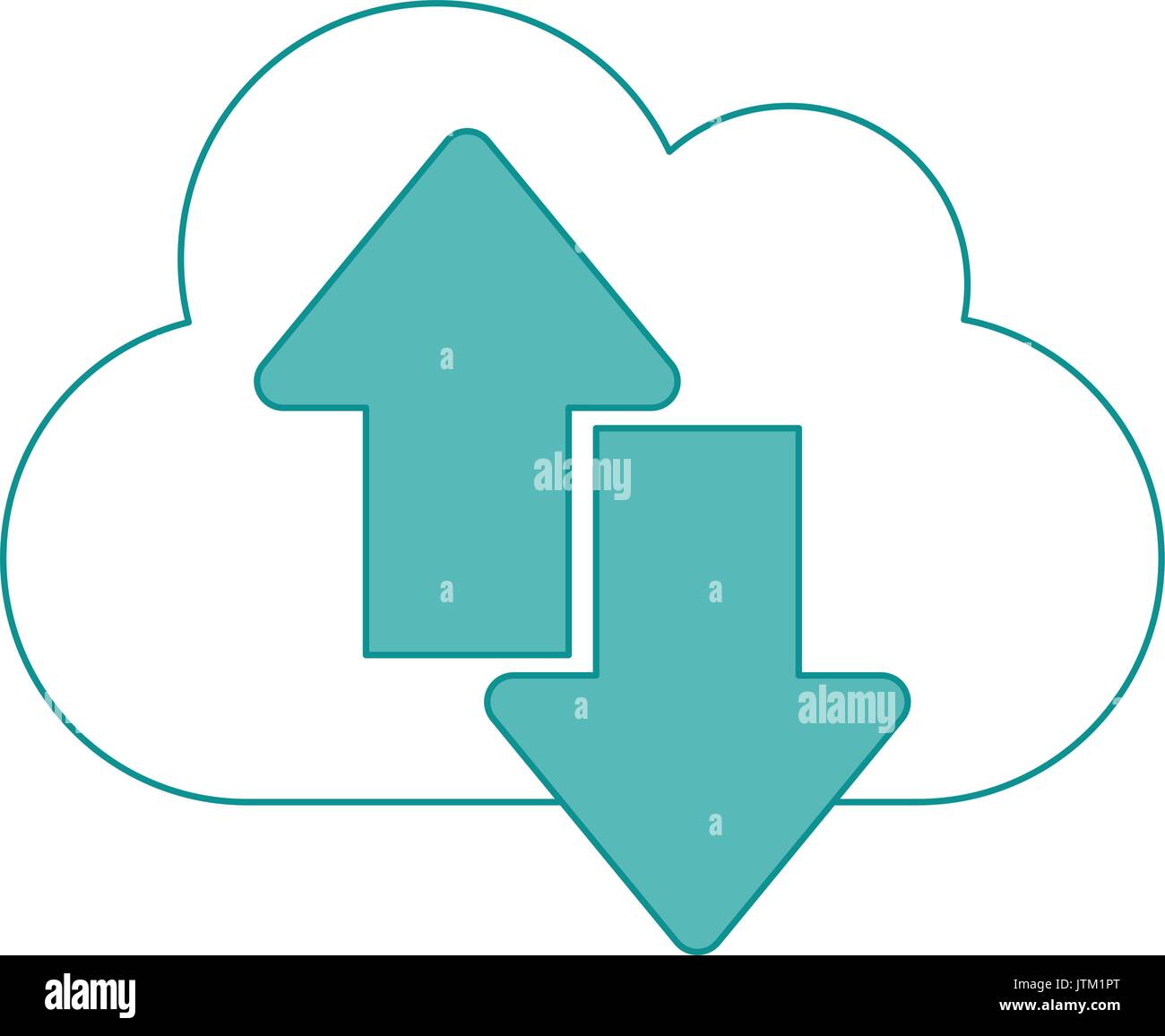 cloud data vector illustration Stock Vector Image & Art - Alamy