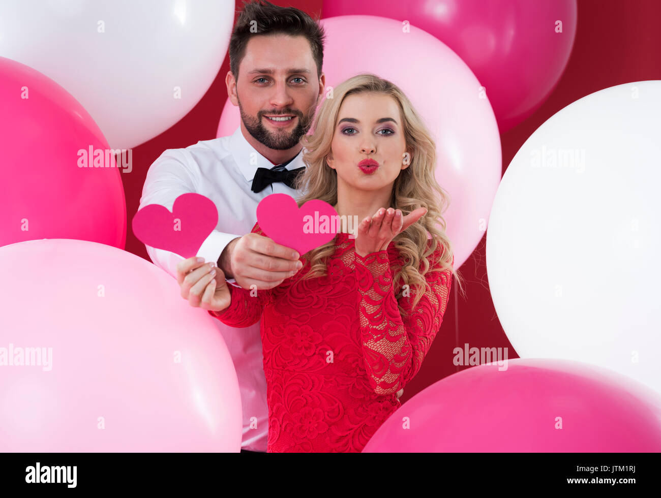 So much love from the young couple Stock Photo - Alamy