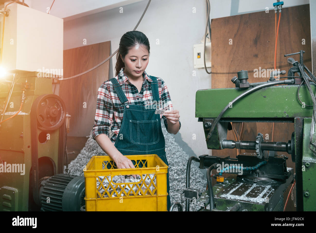 Female heavy equipment operator hi-res stock photography and images - Alamy