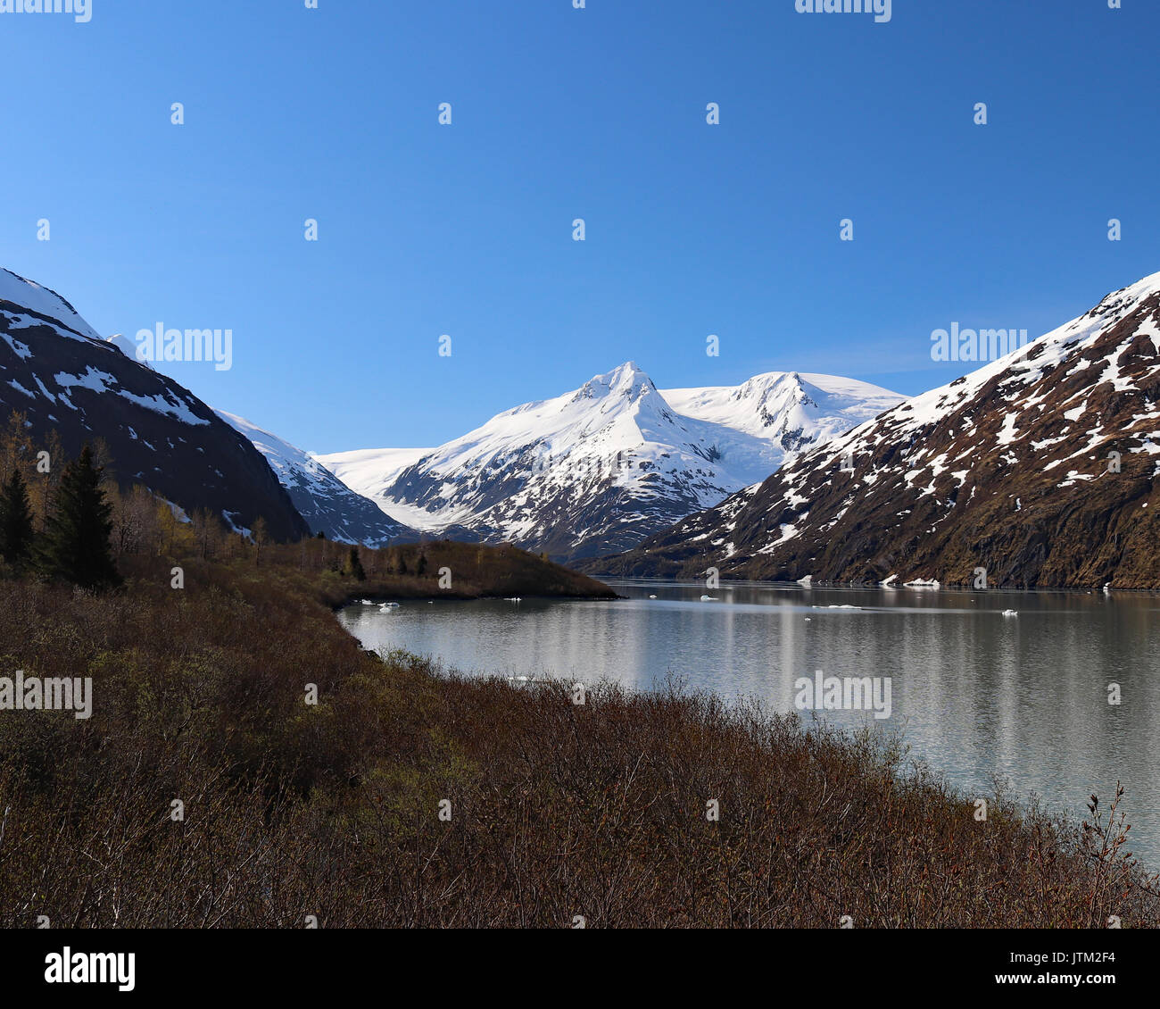 Portage Lake and Valley, Alaska Stock Photo - Alamy