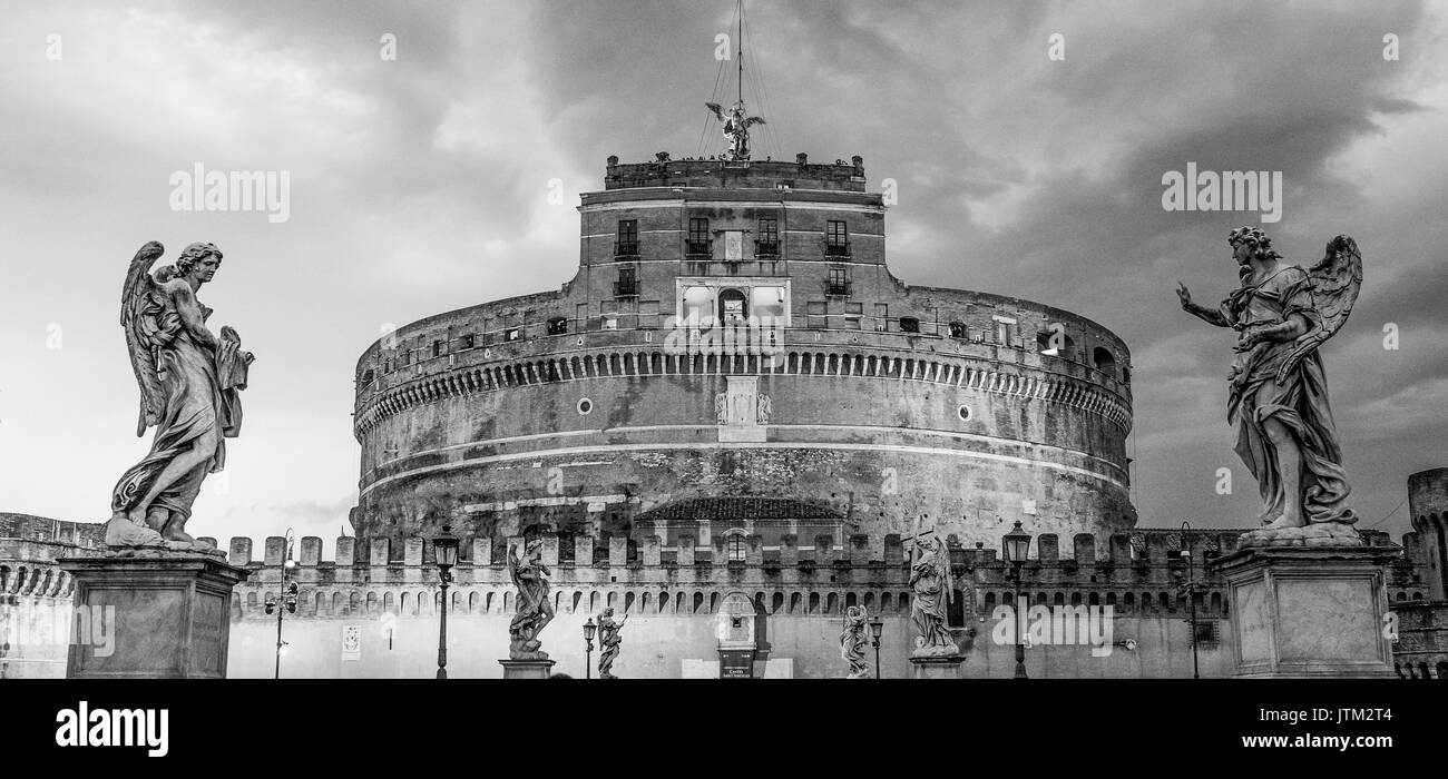 Angels castle architecture Black and White Stock Photos & Images - Alamy