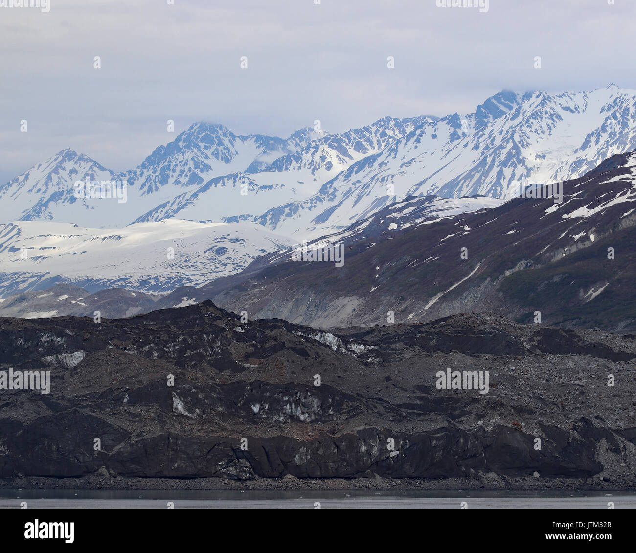 Snow capped mountains in South Eastern Alaska Stock Photo - Alamy