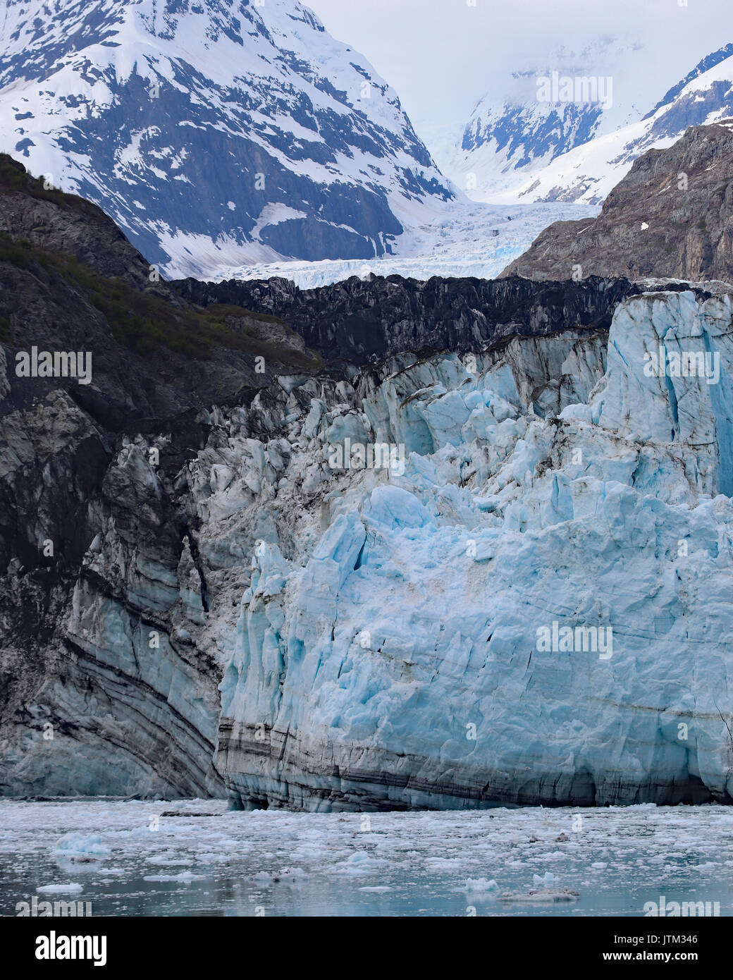 Lamplugh glacier May 2017 closeup Stock Photo - Alamy