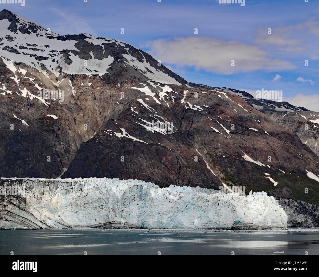 Margerie glacier almost looks small at base of Mount Root but it's ...
