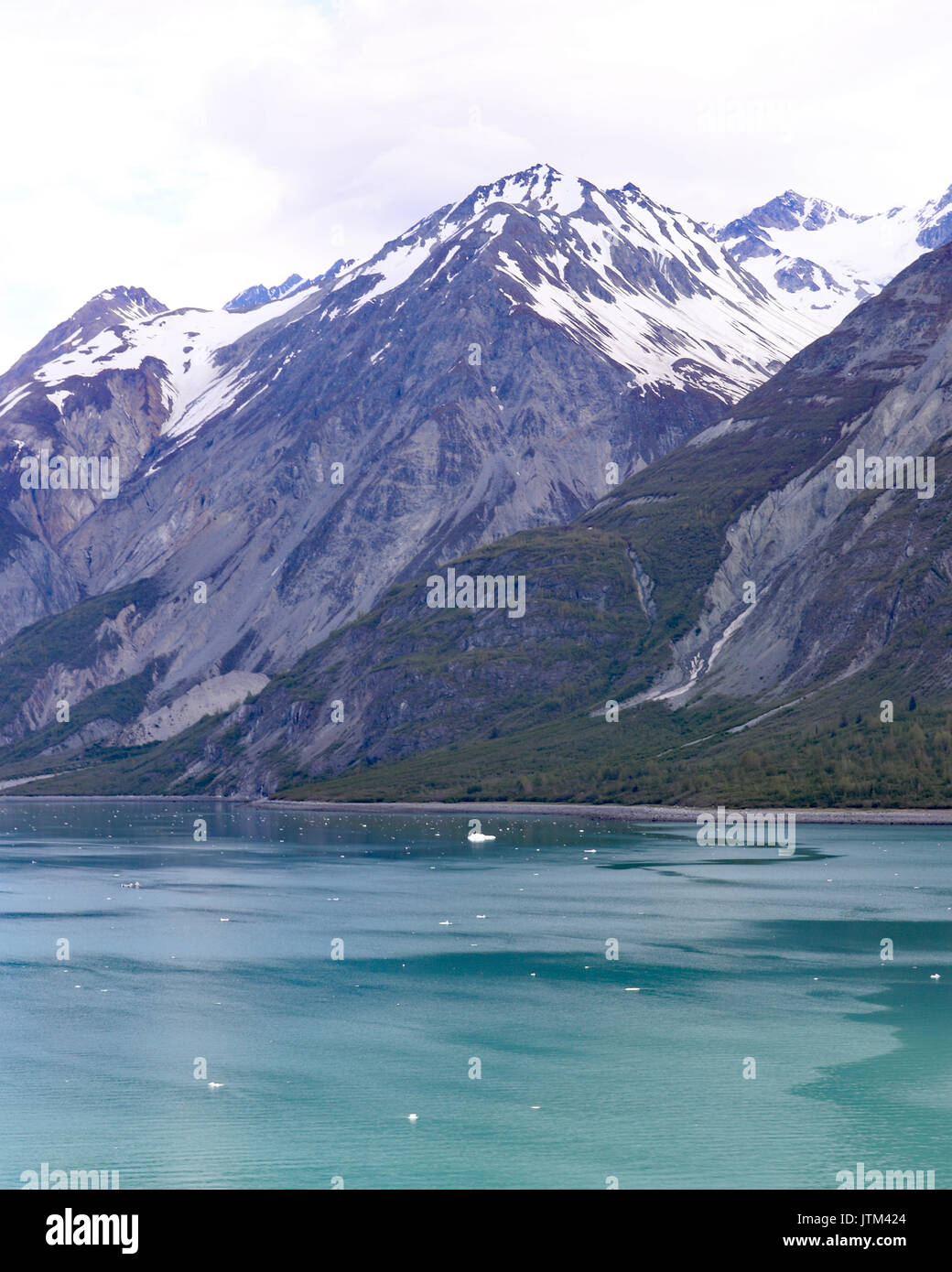 Mountain shoreline Glacier Bay National Park and Preserve, Alaska Stock ...