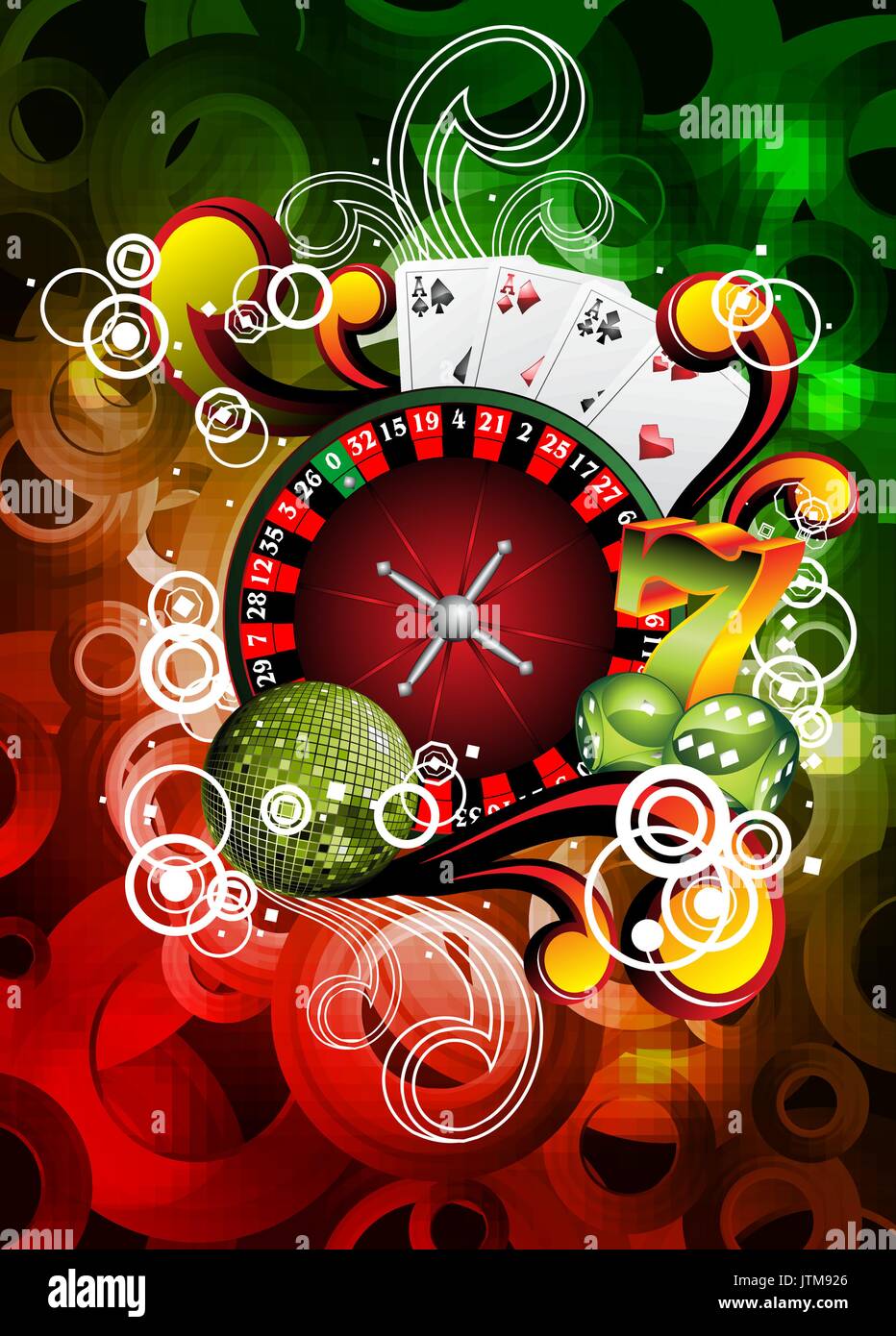 Disco seven Stock Vector Images - Alamy