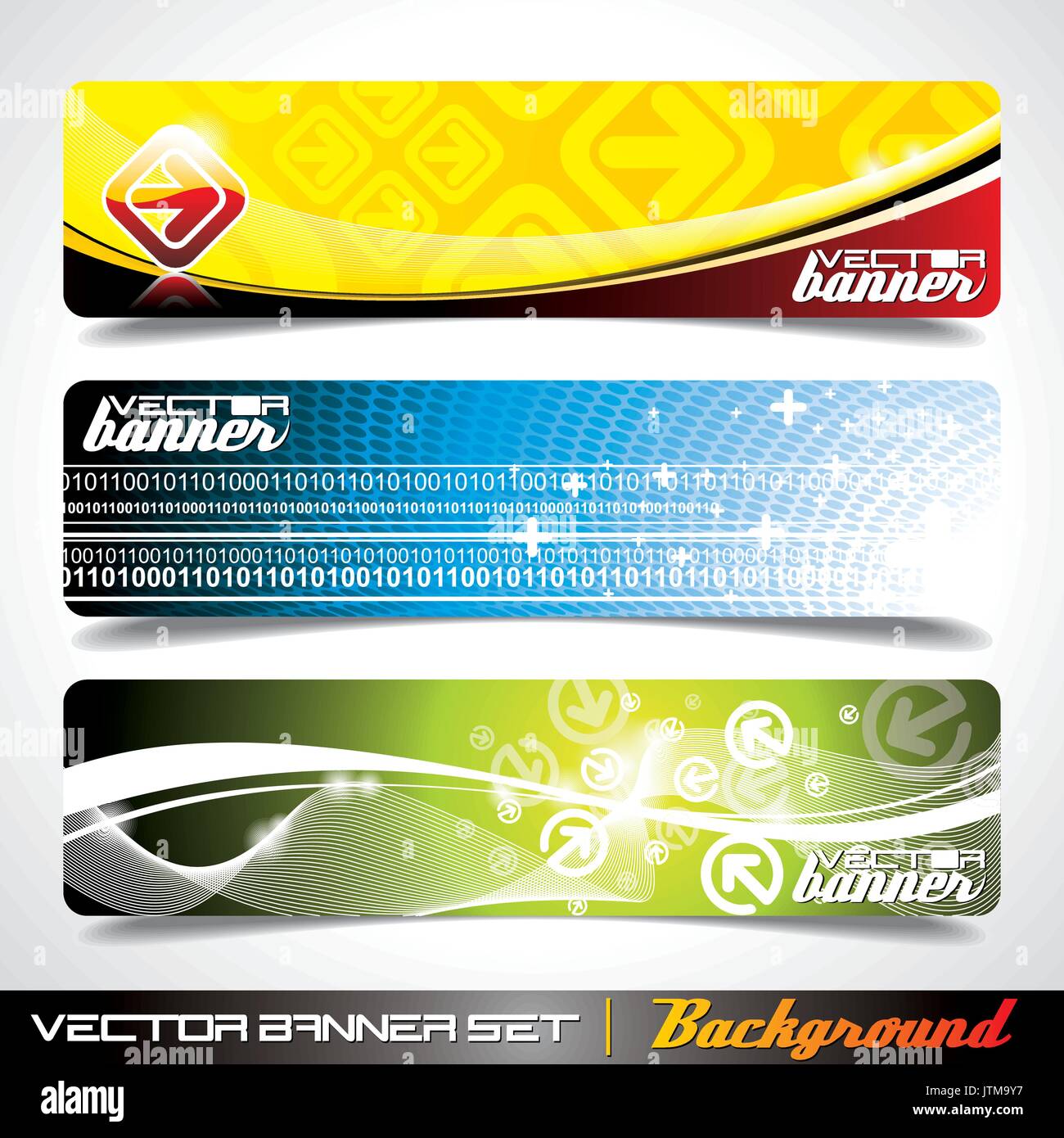 Three abstract vector banner background Stock Vector Image & Art - Alamy