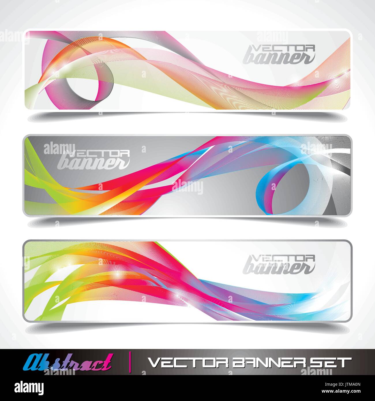 Three abstract vector banner background Stock Vector Image & Art - Alamy