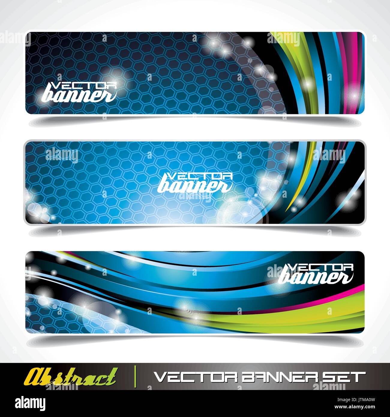 Three abstract vector banner background Stock Vector Image & Art - Alamy