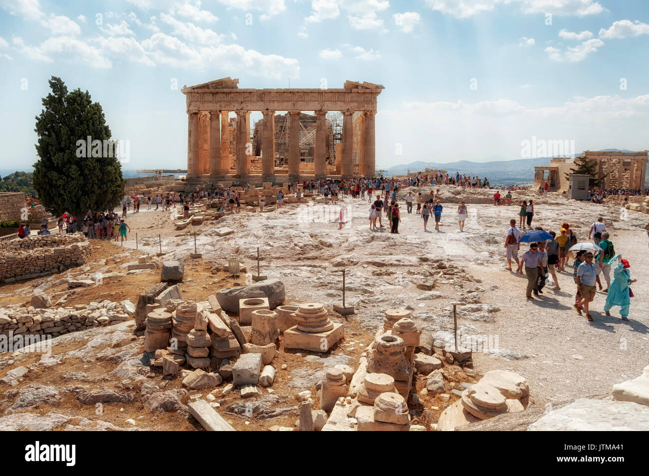 Tourists parthenon hi-res stock photography and images - Alamy