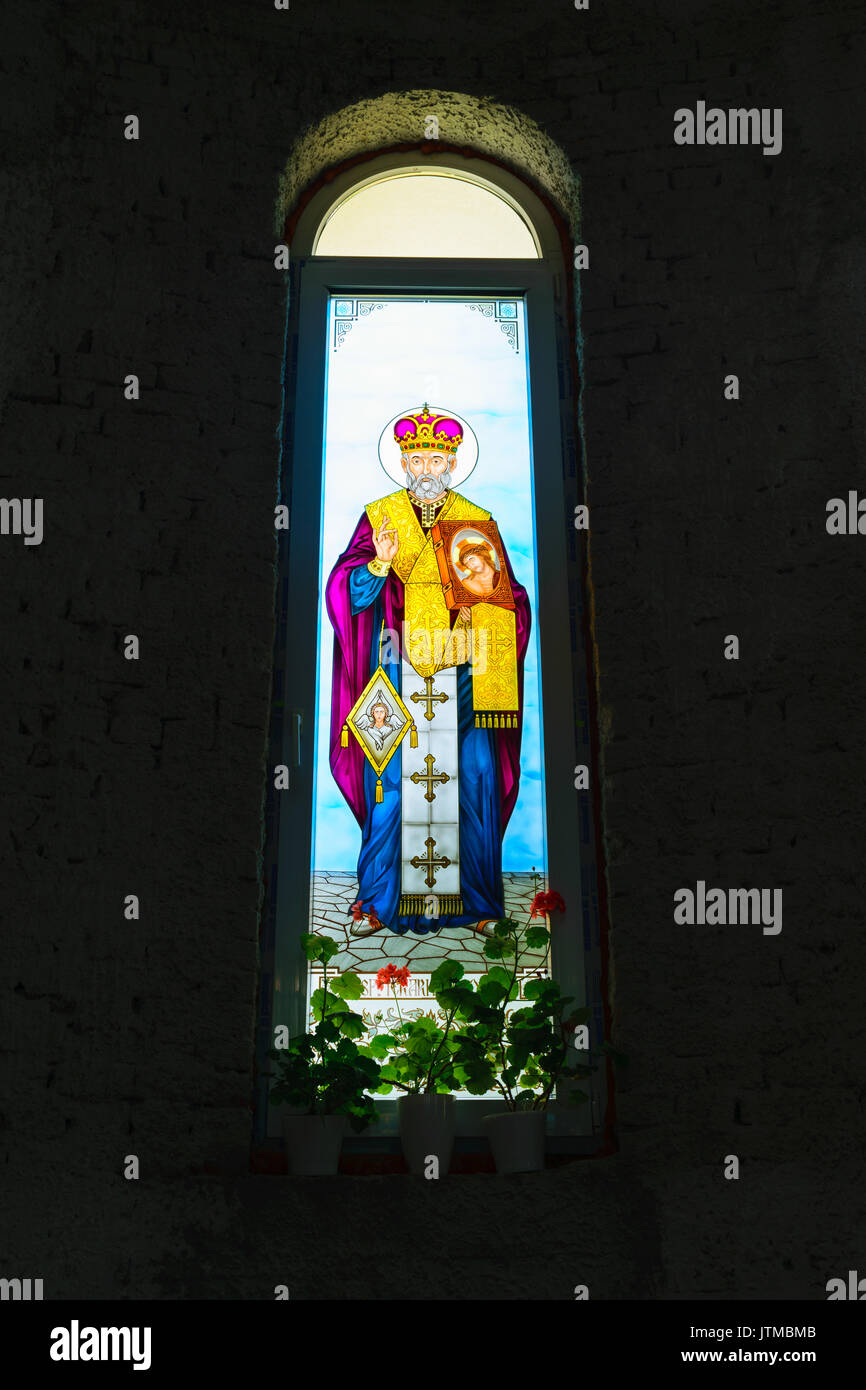 Saints stained glass hi-res stock photography and images - Alamy