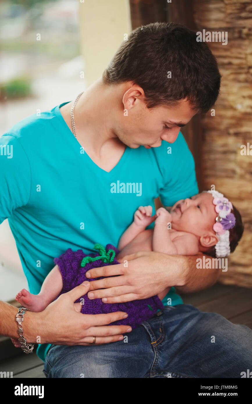 Father holding newborn asian baby hi-res stock photography and images ...