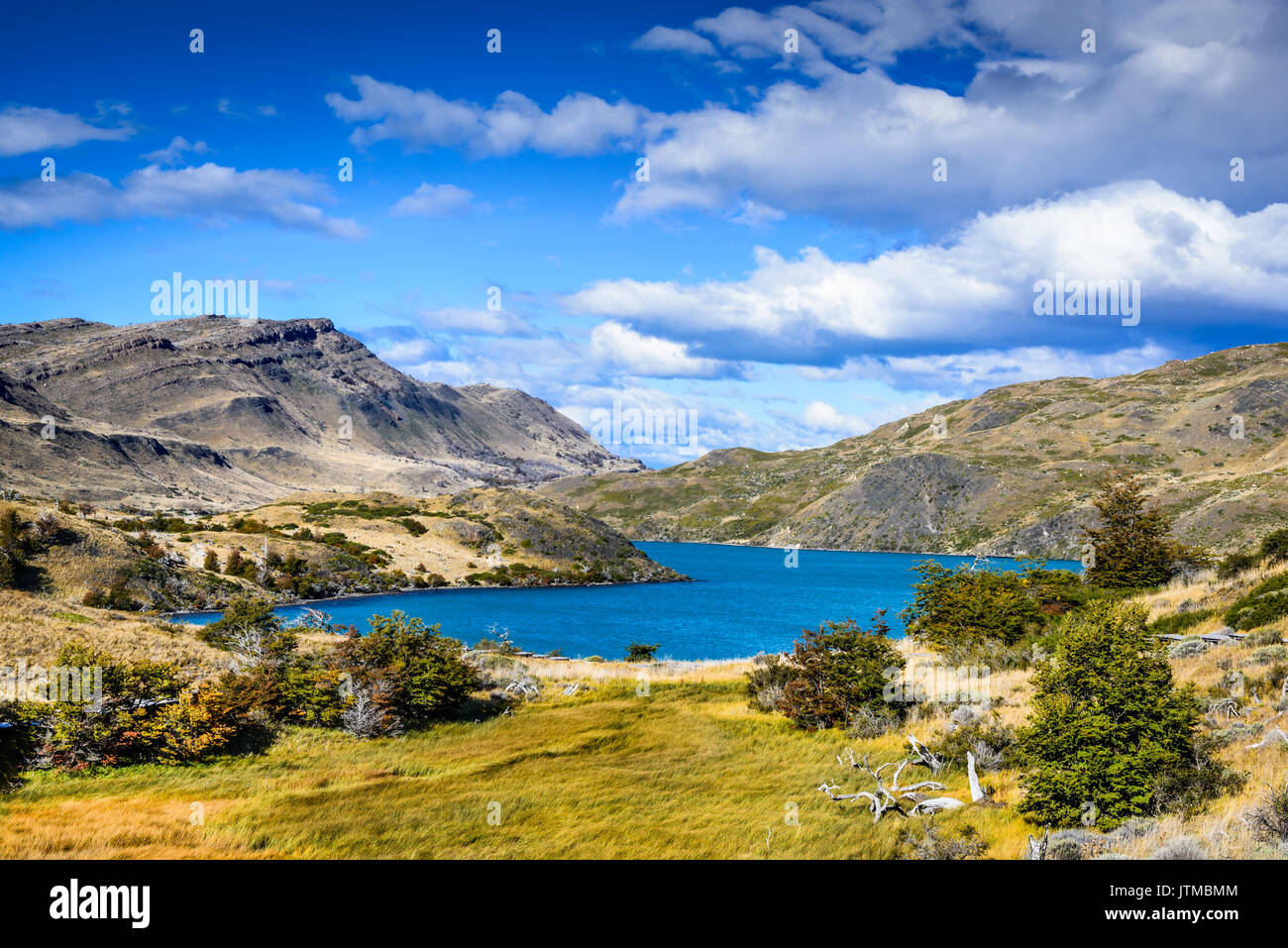Torres del Paine, Chile. Autumn austral landscape in Patagonia with ...