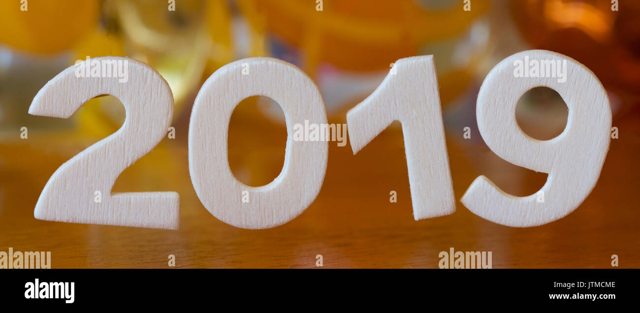 Year 2019 numerals Stock Photo - Alamy