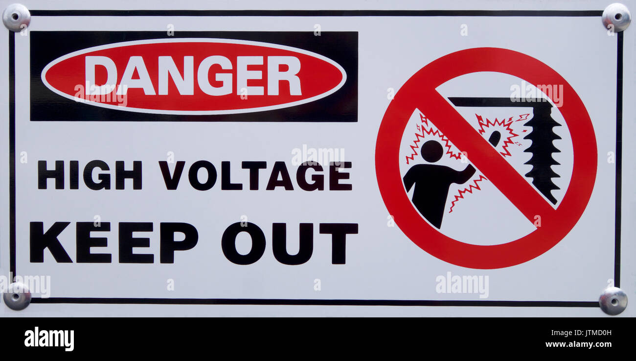 Danger High Voltage Keep Out