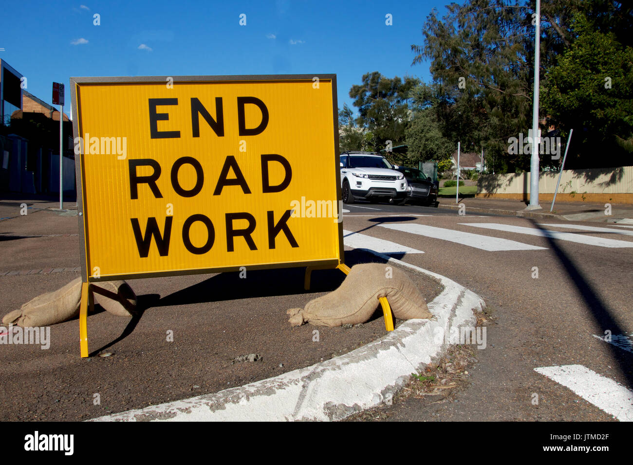 Road Work Sign High Resolution Stock Photography and Images - Alamy