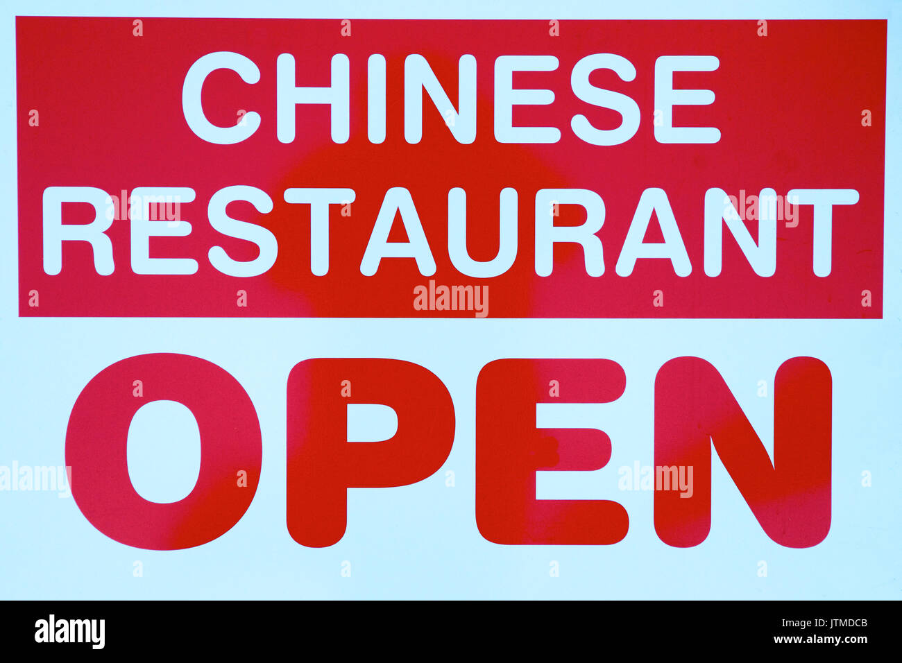 Chinese Restaurant Open sign Stock Photo - Alamy
