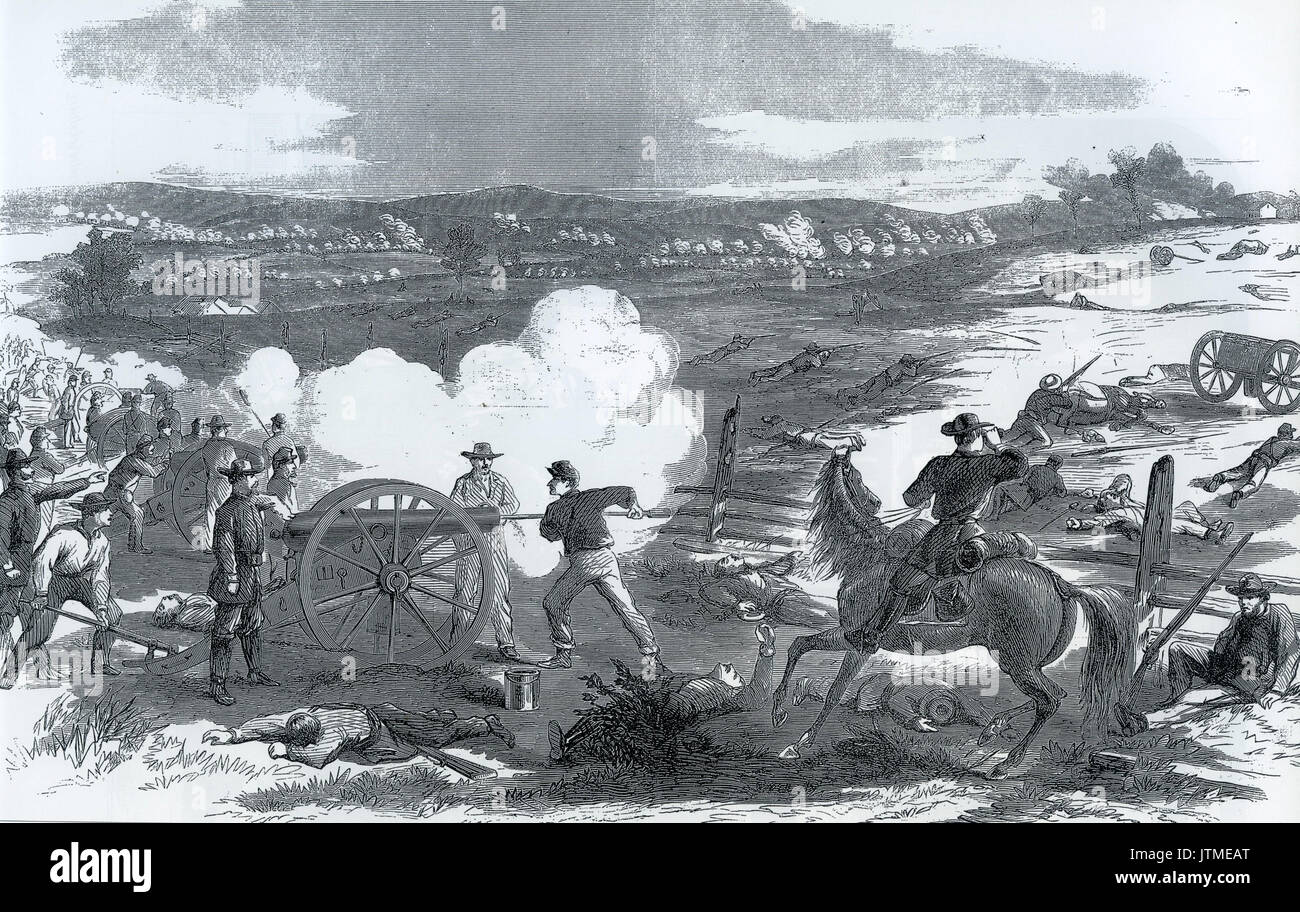 BATTLE OF ANTIETAM 17 September 1862. Engraving from Harper' sWeekly ...