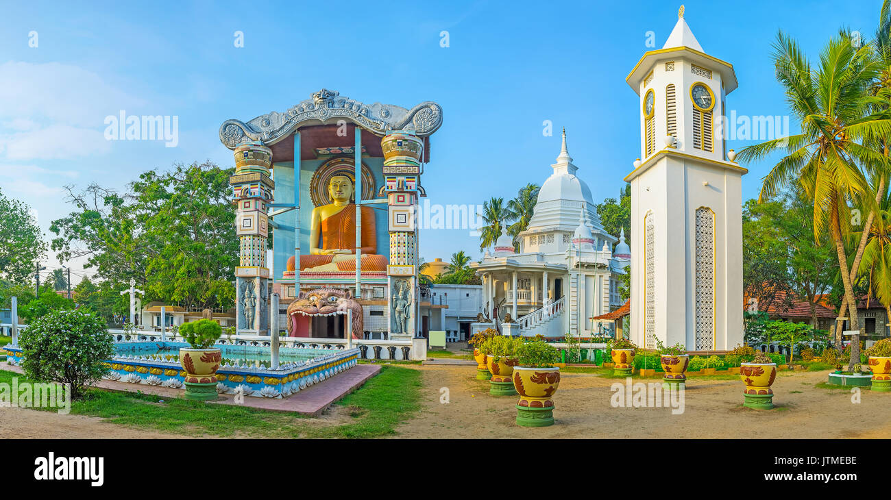 The Angurukaramulla Buddhist Temple (Bodhirajaramaya) in Negombo with ...