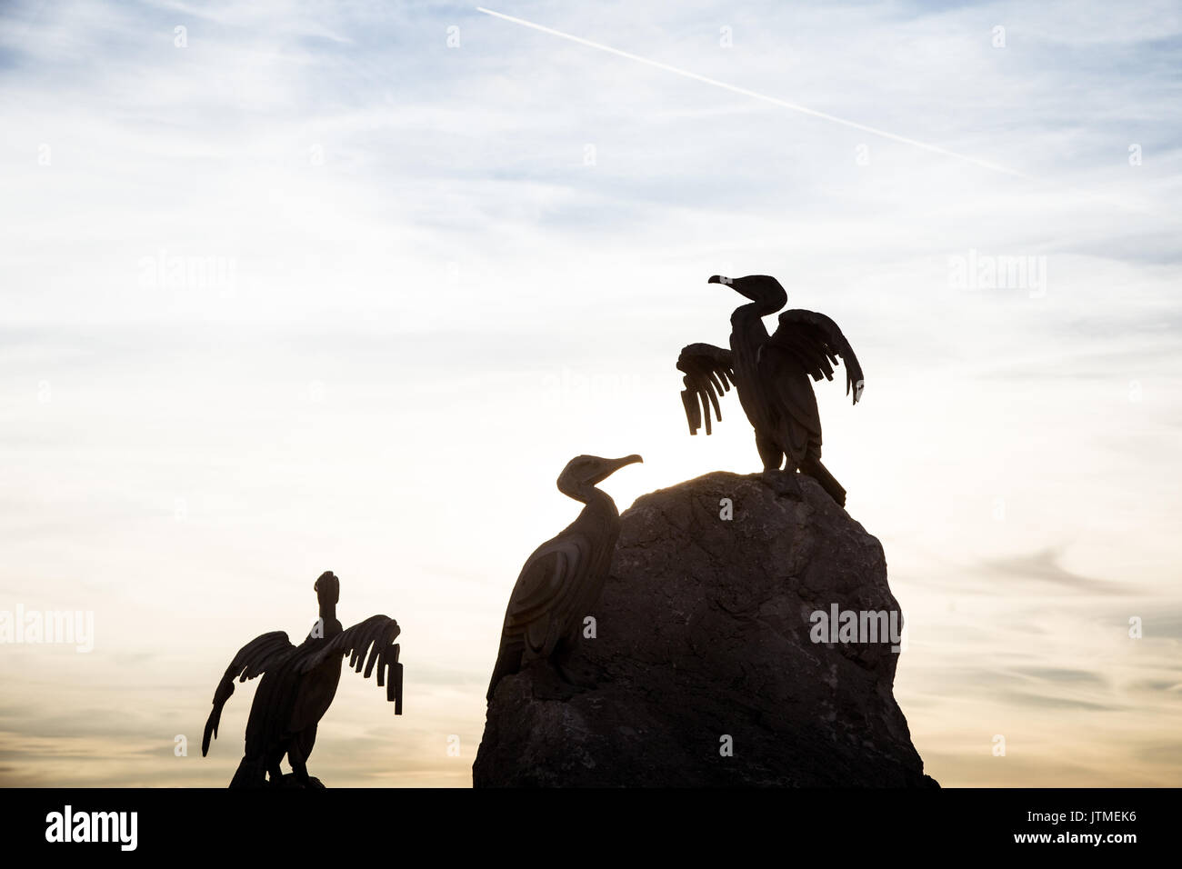 A beautiful bird statues on the Morecambe coast Stock Photo - Alamy
