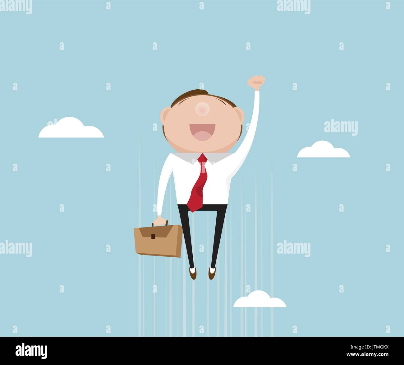 Super hero flying high Stock Vector Images - Alamy