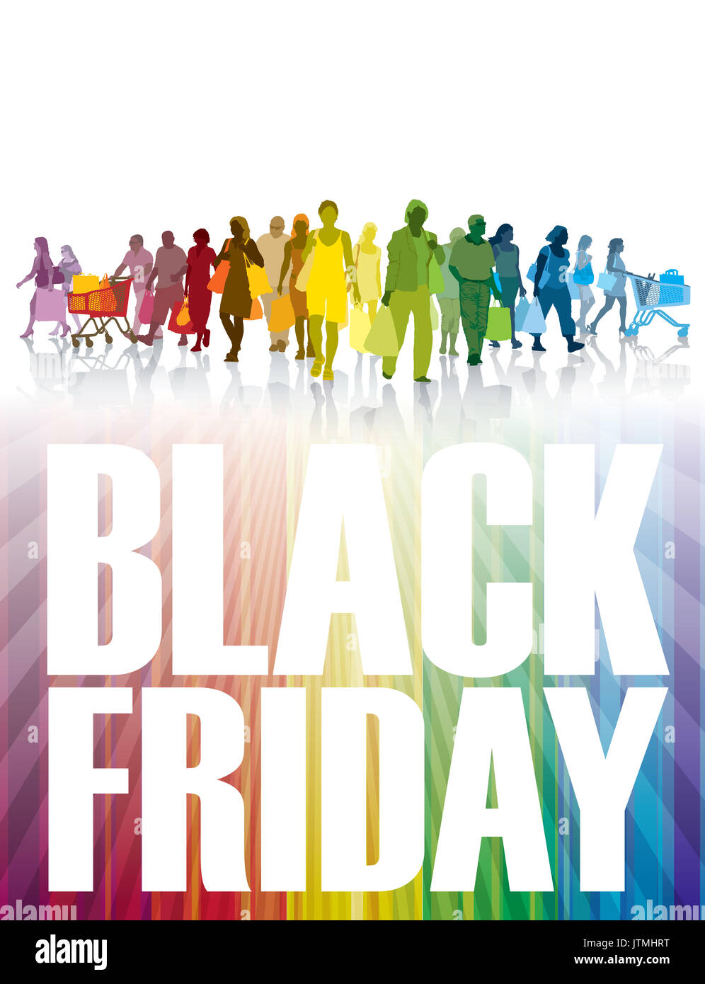 Sales crowd rush hi-res stock photography and images - Alamy