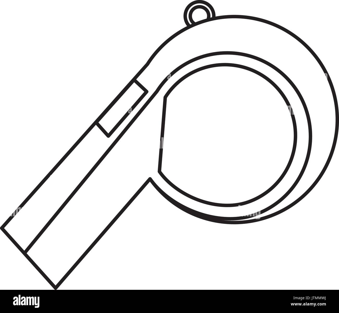 Sport whistle referee Stock Vector Image & Art - Alamy