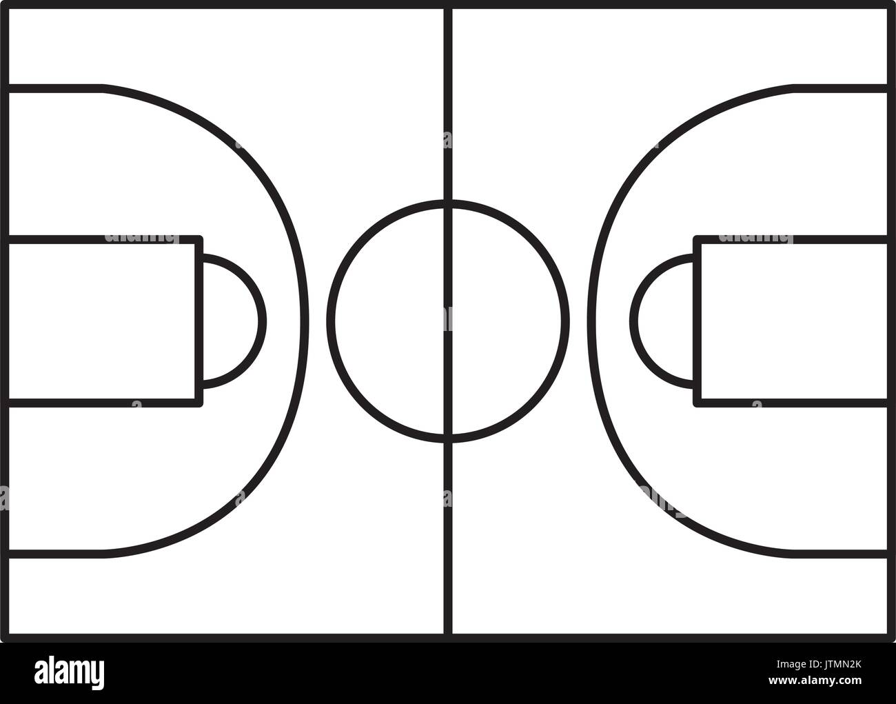 Basketball field symbol Stock Vector Image & Art - Alamy