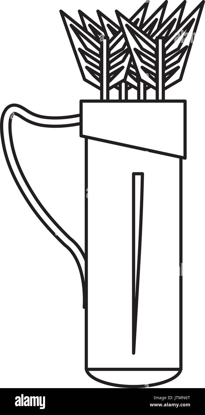 Quiver Clipart Black And White