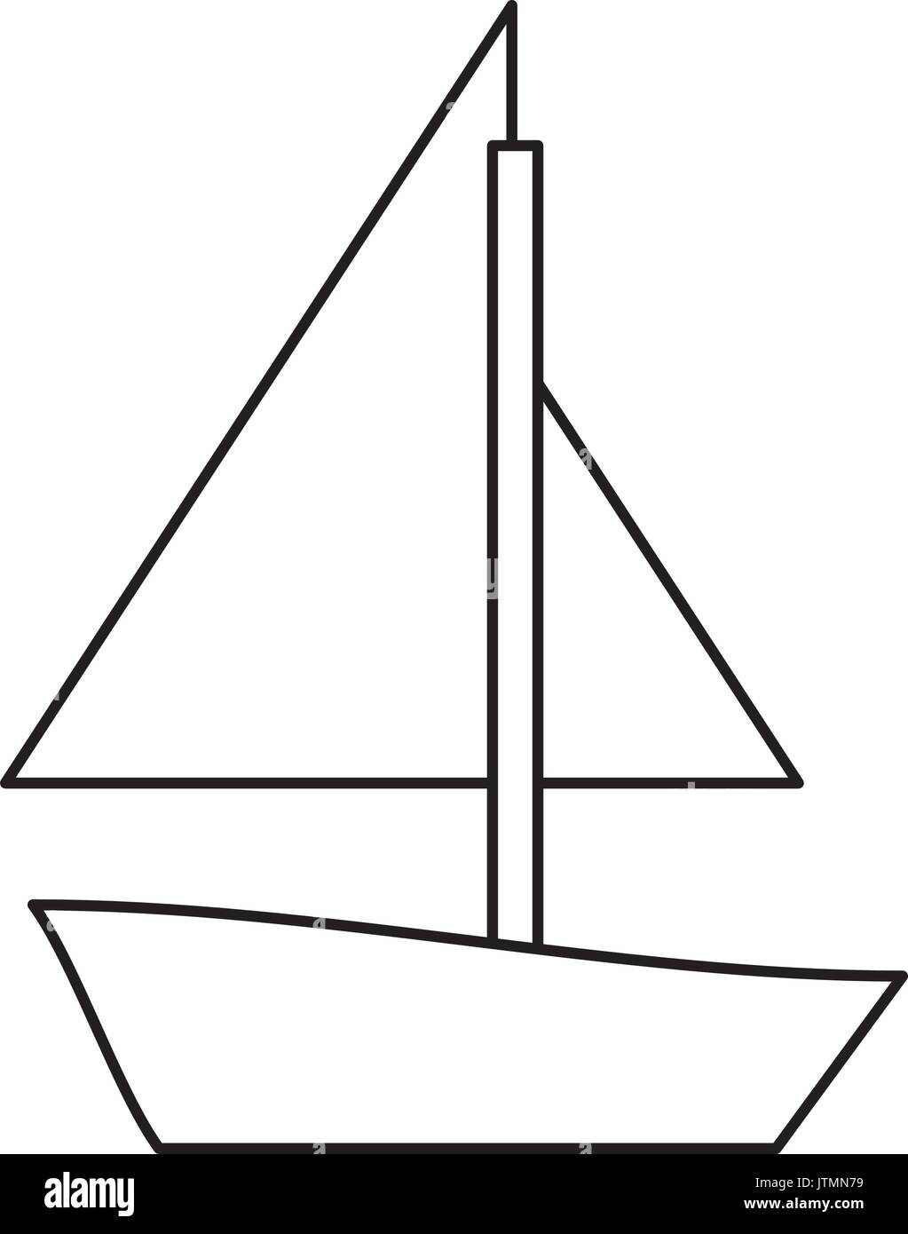 Sail boat symbol Stock Vector Image & Art - Alamy