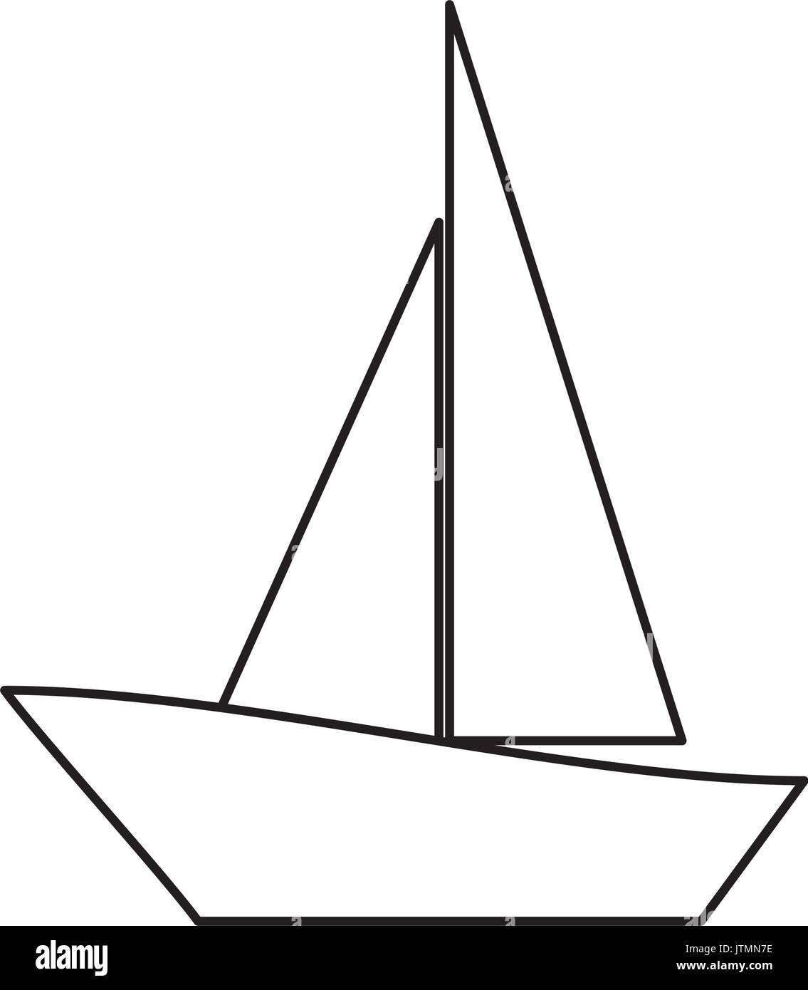 Sail boat symbol Stock Vector Image & Art - Alamy