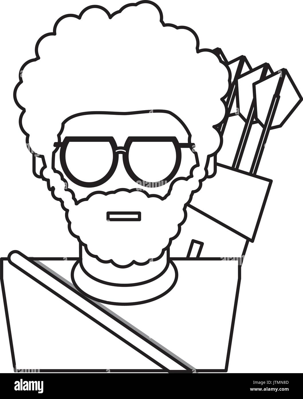 Man with arrows Stock Vector Image & Art - Alamy