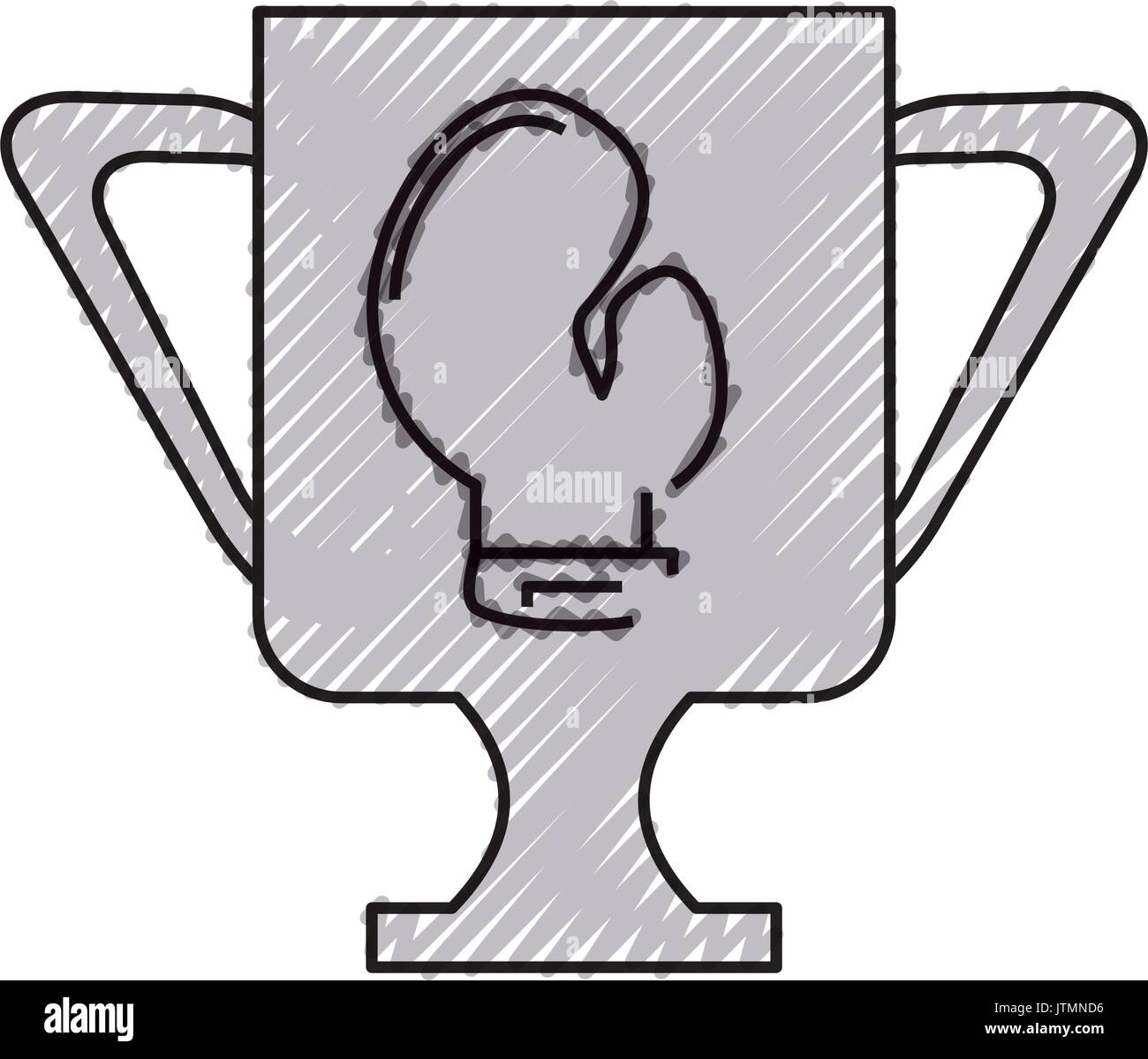 Boxing trophy championship icon vector Stock Vector Images - Alamy
