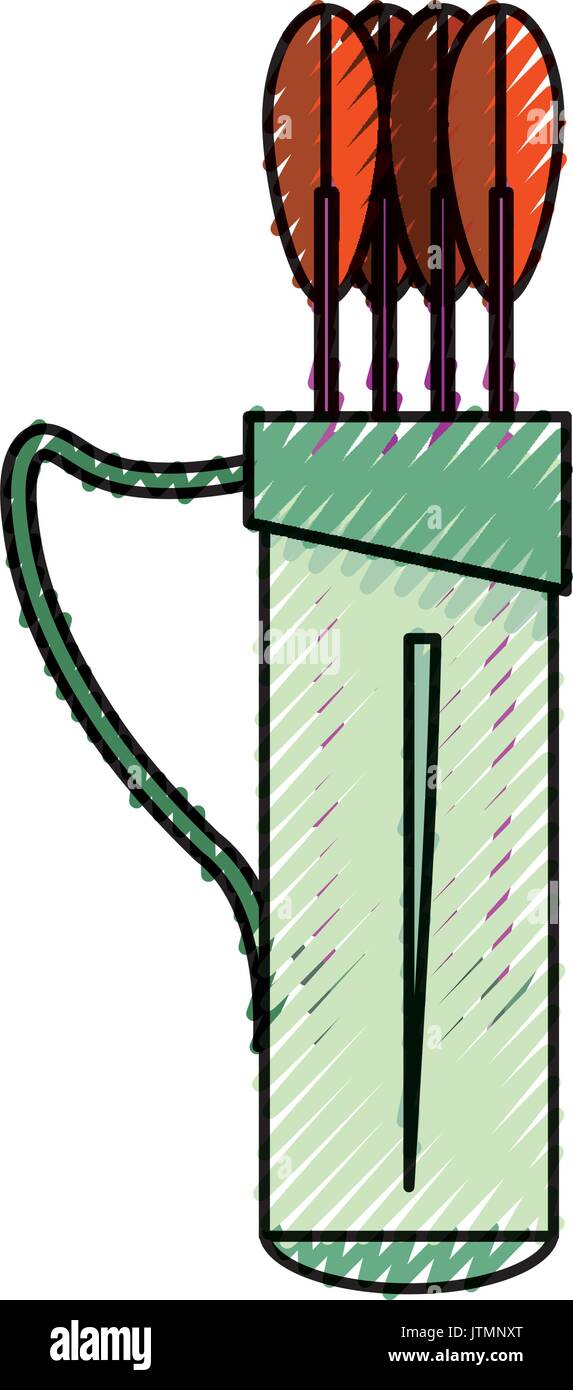 Archery quiver isolated Stock Vector Image & Art - Alamy