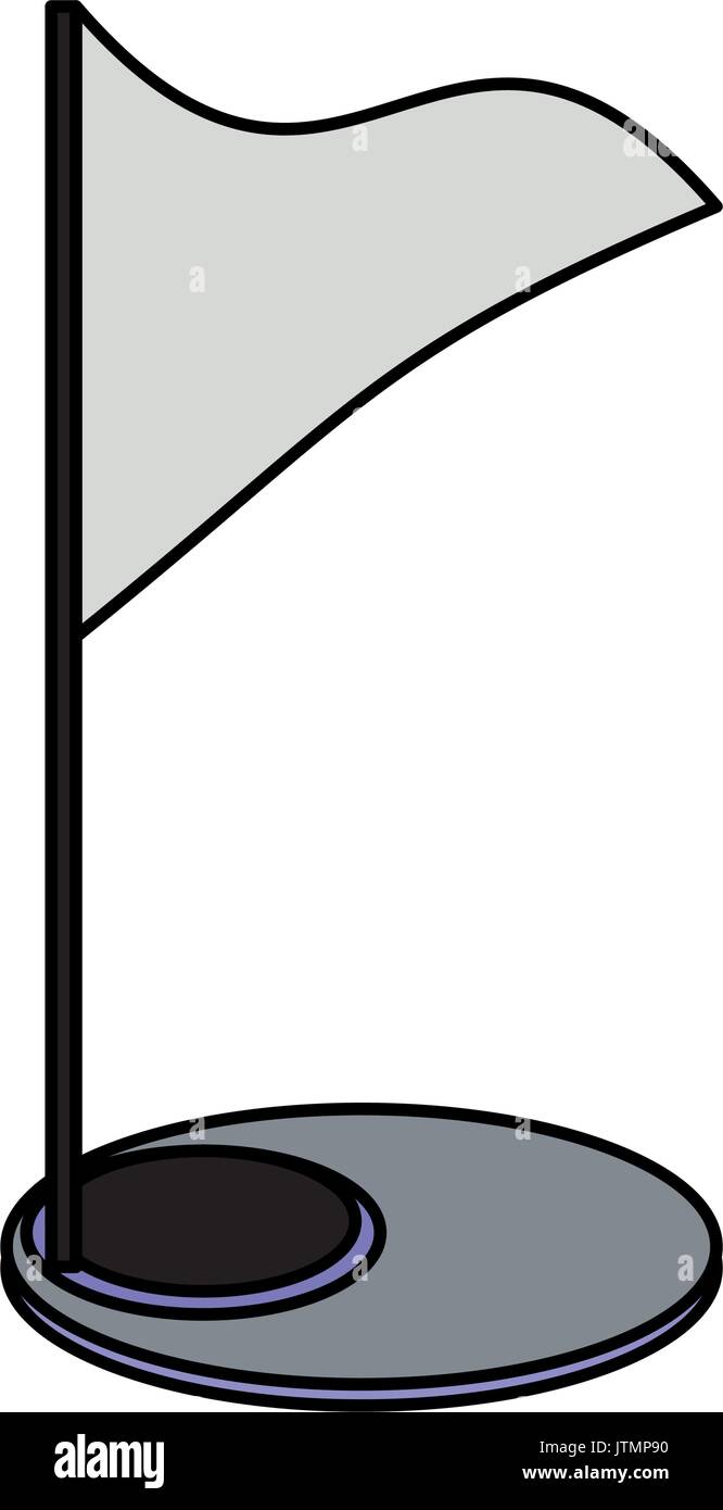 Golf flag and hole Stock Vector Image & Art - Alamy