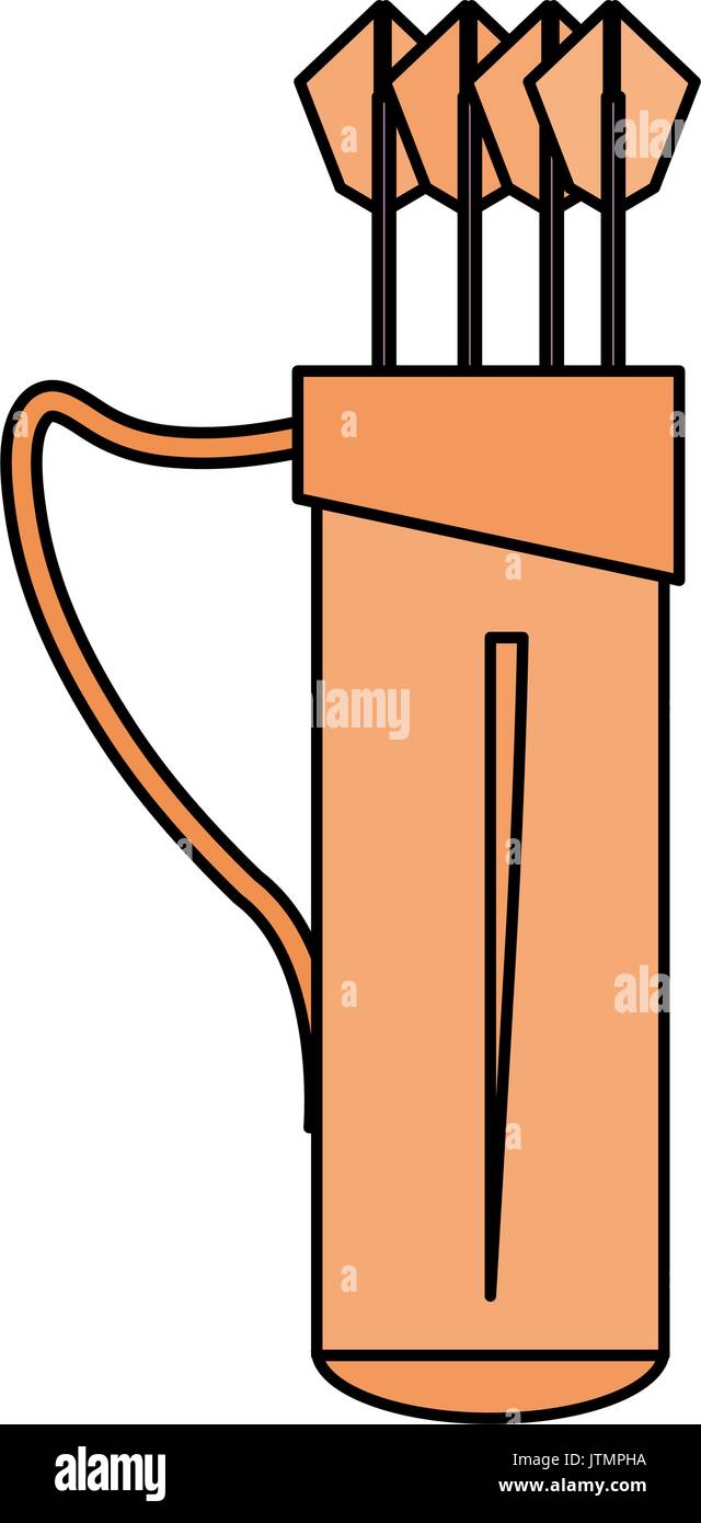 Archery quiver isolated Stock Vector Image & Art - Alamy
